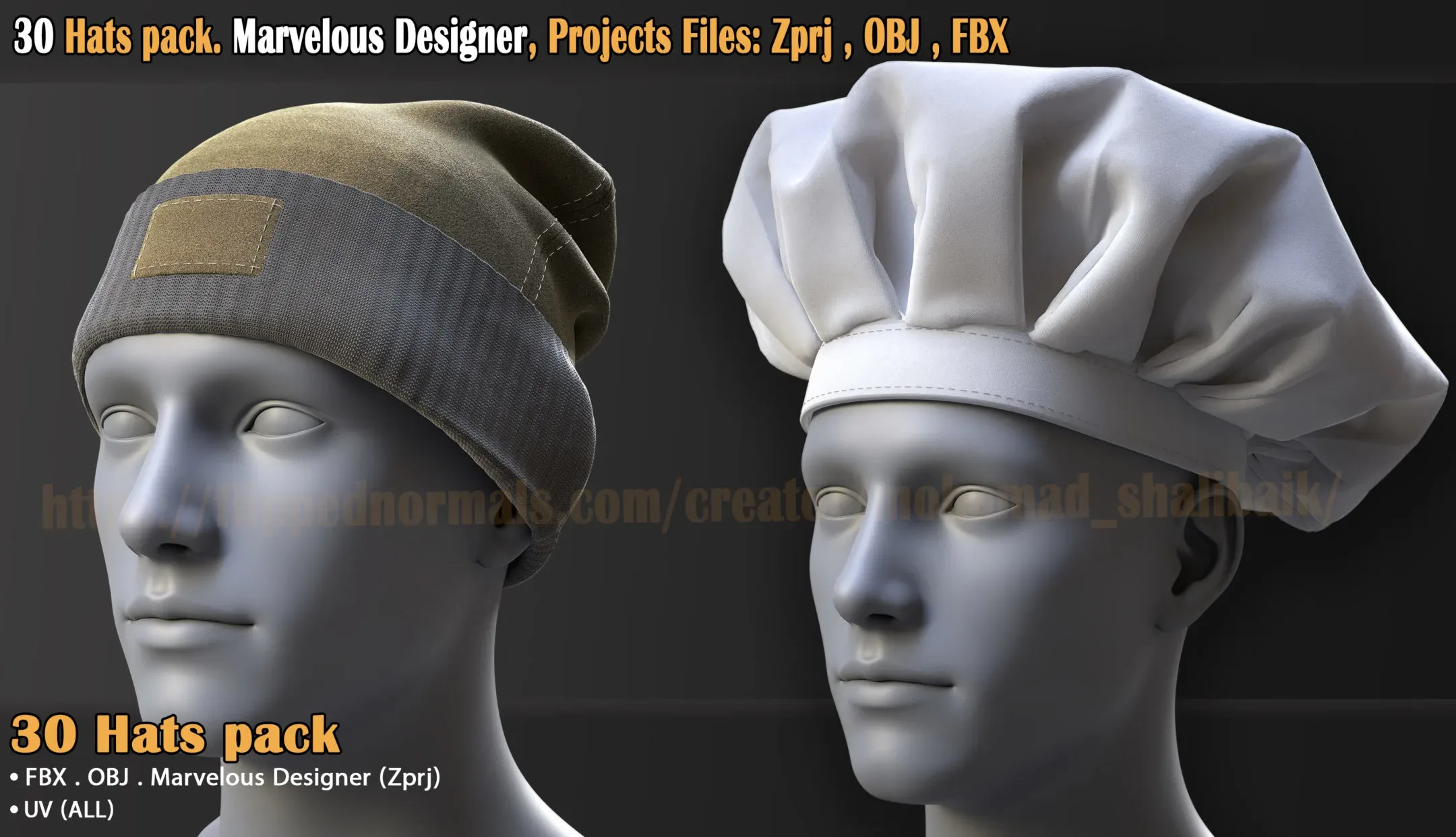 30 Hats pack - FlippedNormals