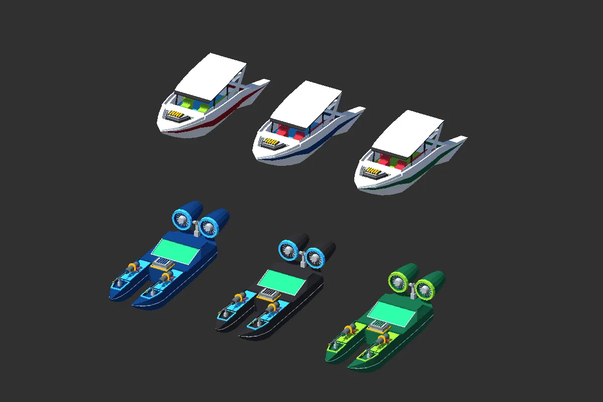 POLYGRUNT - 21 Low Poly Sea Vehicle - FlippedNormals
