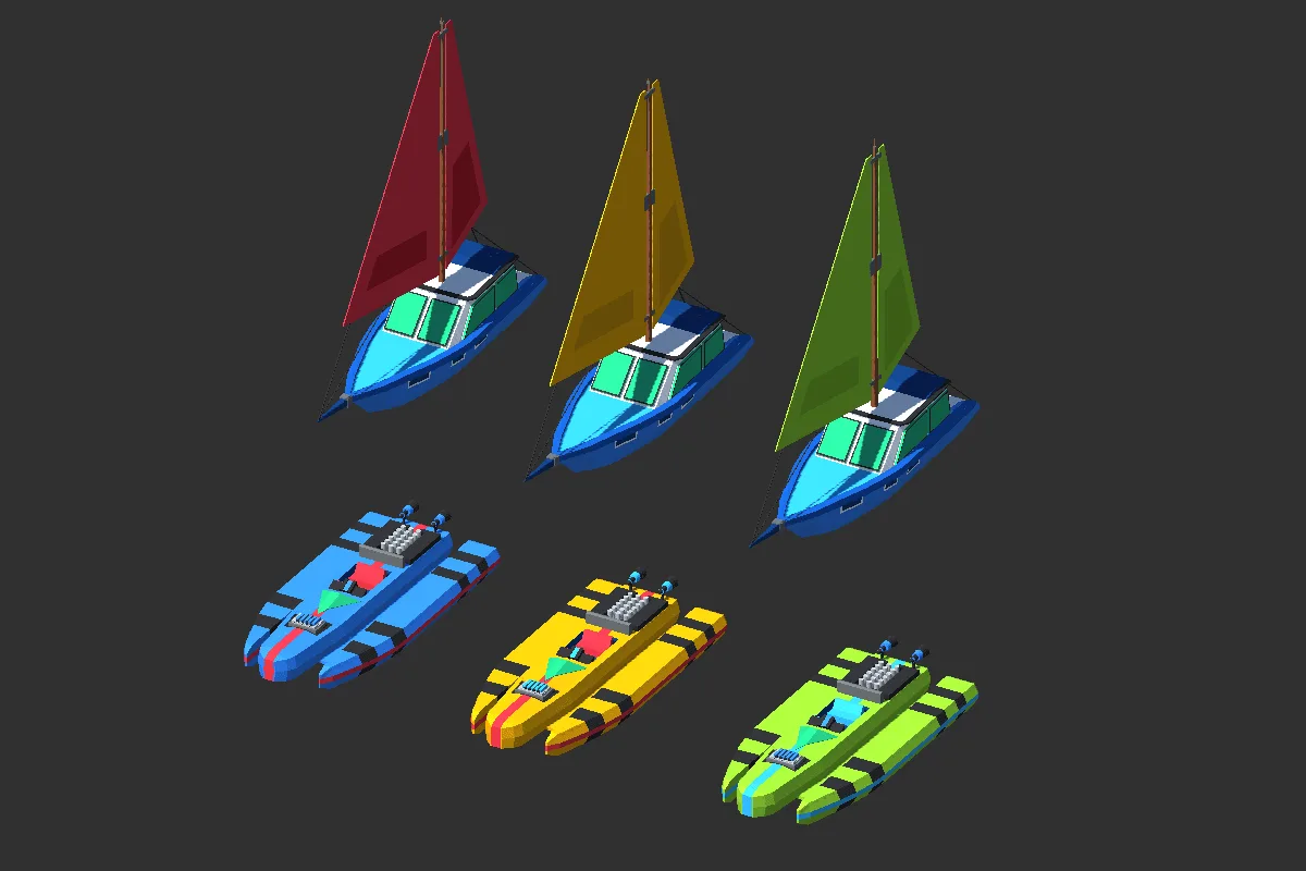 POLYGRUNT - 21 Low Poly Sea Vehicle - FlippedNormals