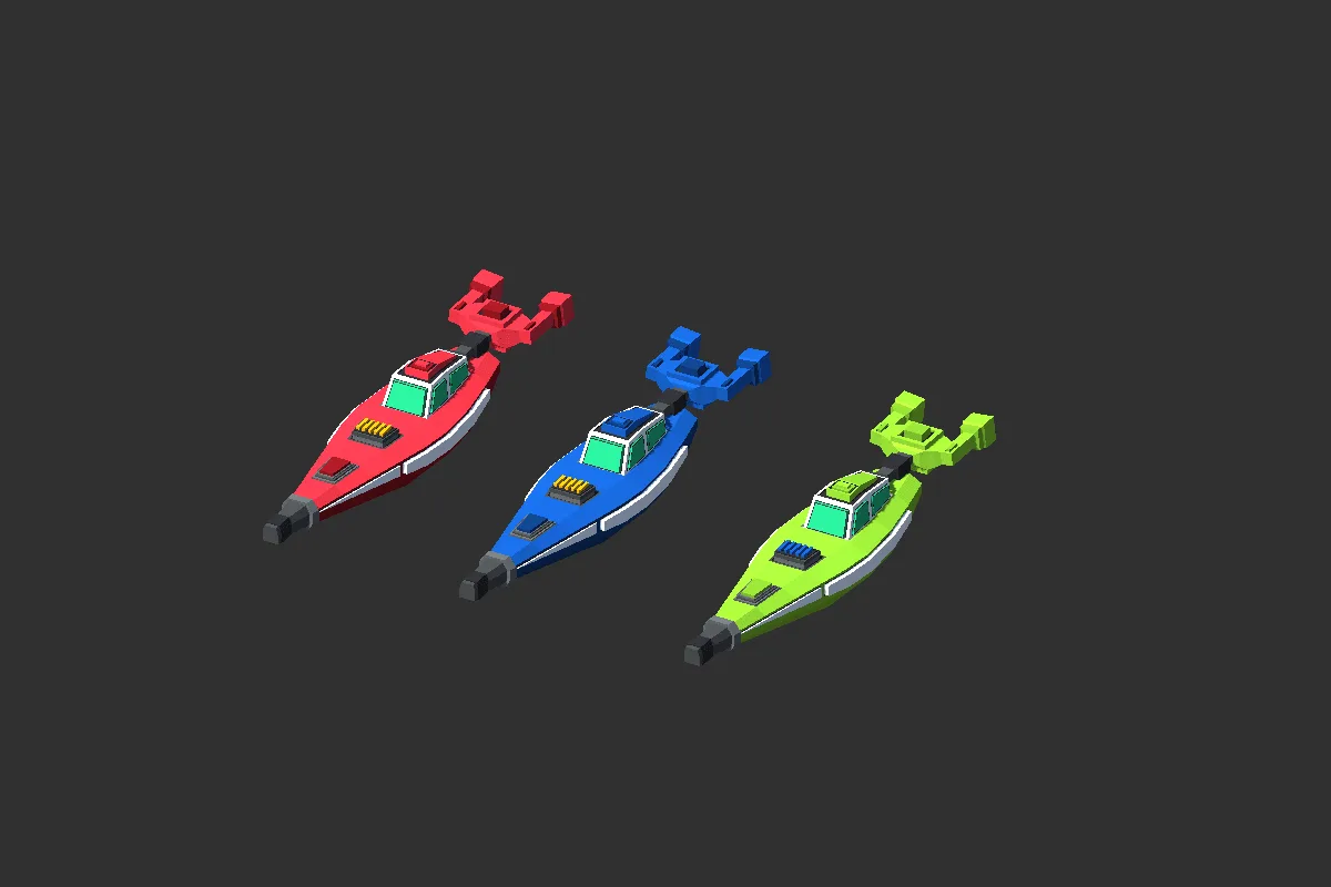 POLYGRUNT - 21 Low Poly Sea Vehicle - FlippedNormals