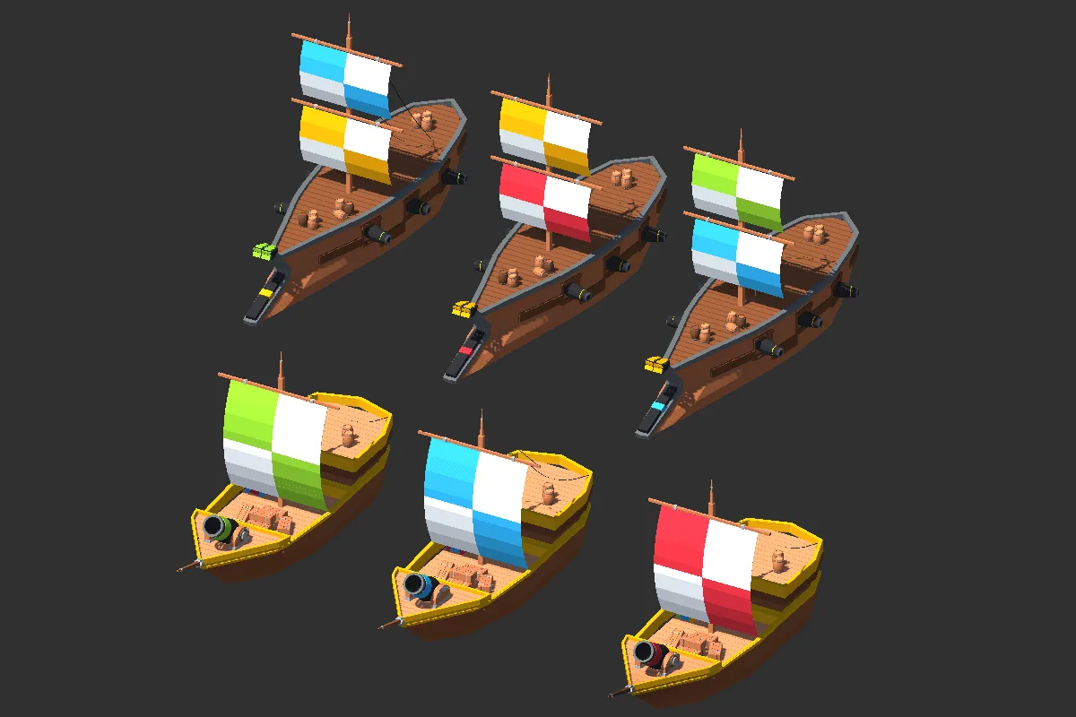 POLYGRUNT - 21 Low Poly Sea Vehicle - FlippedNormals