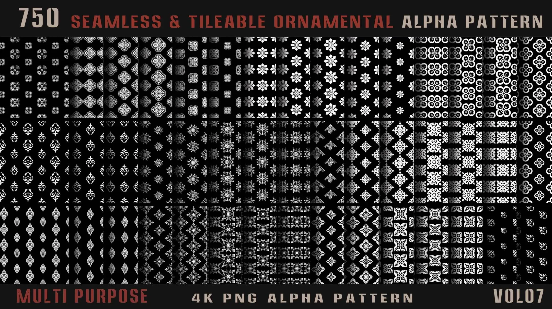 750 seamless and tileable ornamental - FlippedNormals