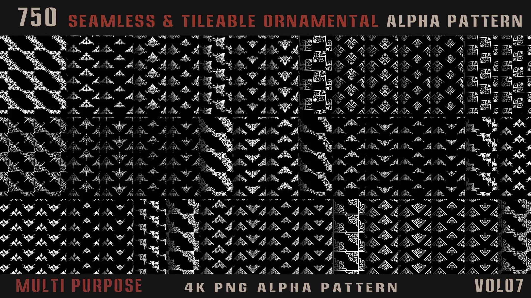 750 seamless and tileable ornamental - FlippedNormals