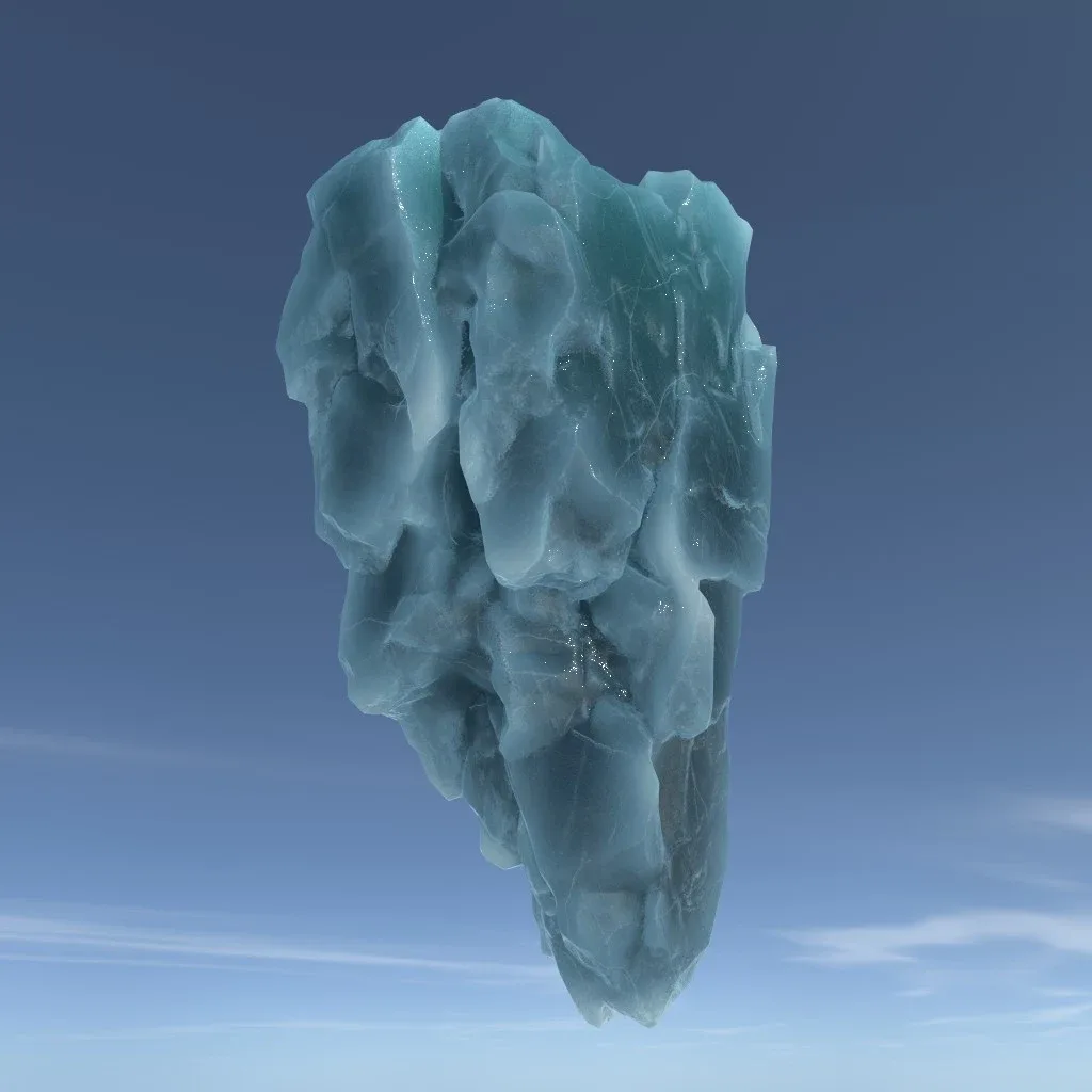 Low poly Floating Frozen Iceberg - FlippedNormals