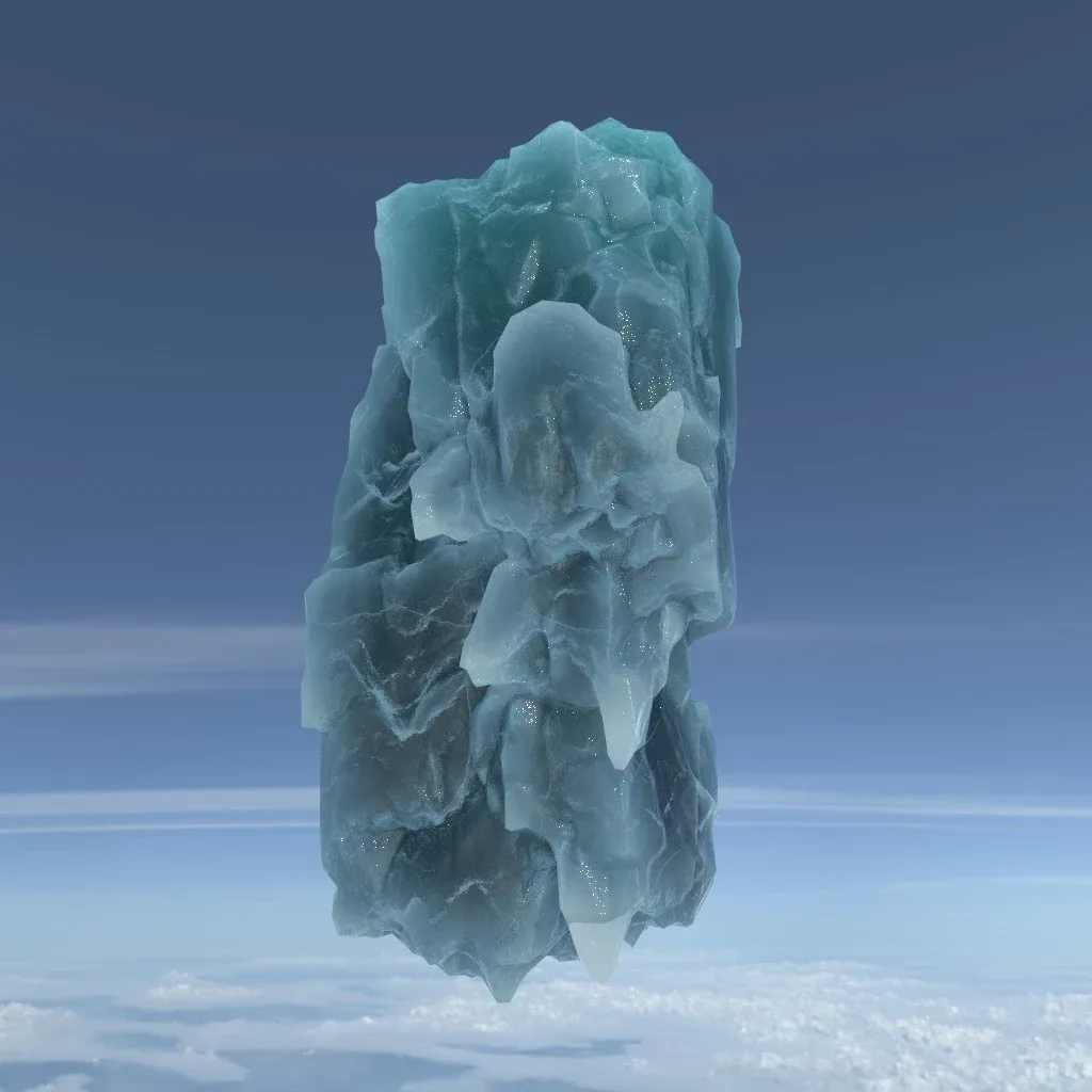 Low poly Floating Frozen Iceberg - FlippedNormals