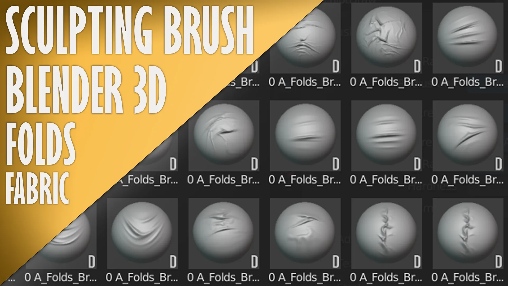 Blender. Sculpting Brush. Folds - FlippedNormals
