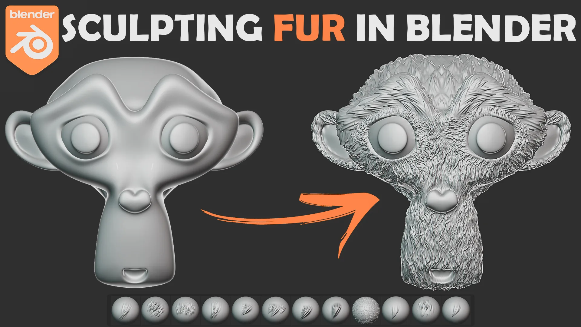 Sculpting Fur Brushes for Blender - FlippedNormals