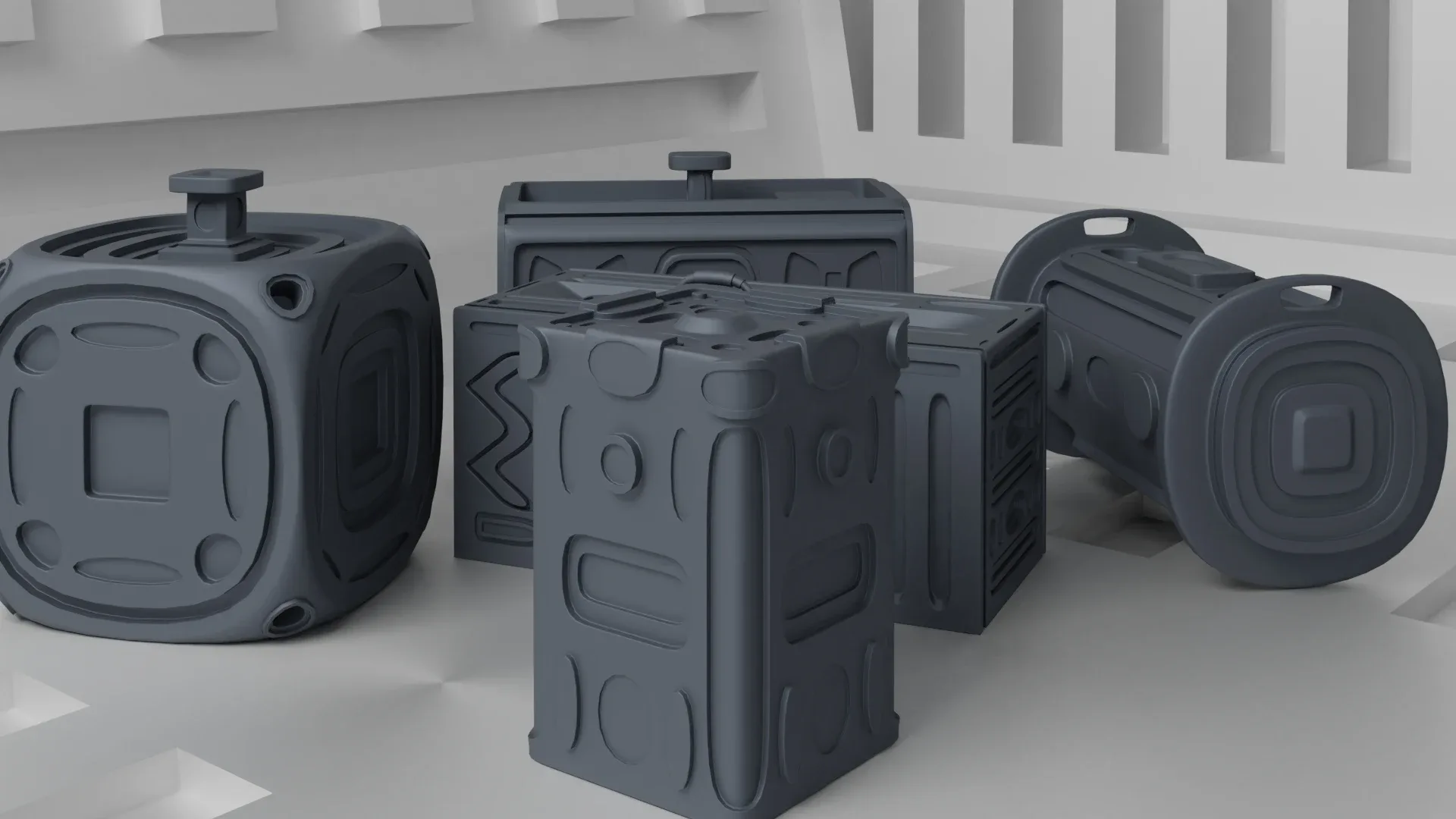 Sci-Fi Containers kit - FlippedNormals