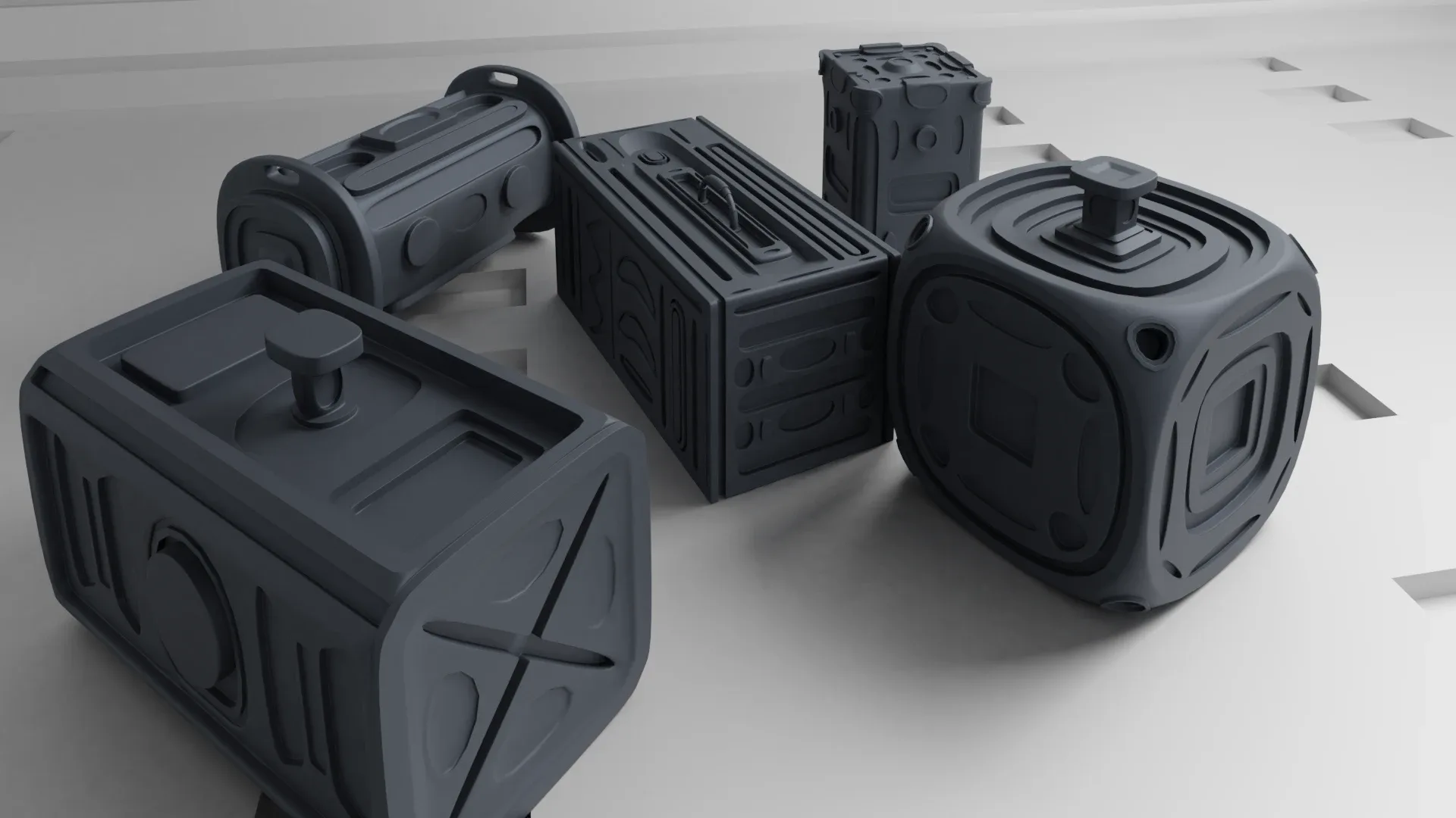 Sci-Fi Containers kit - FlippedNormals