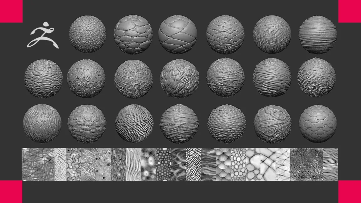 Seamless Creature Pack Brushes - FlippedNormals