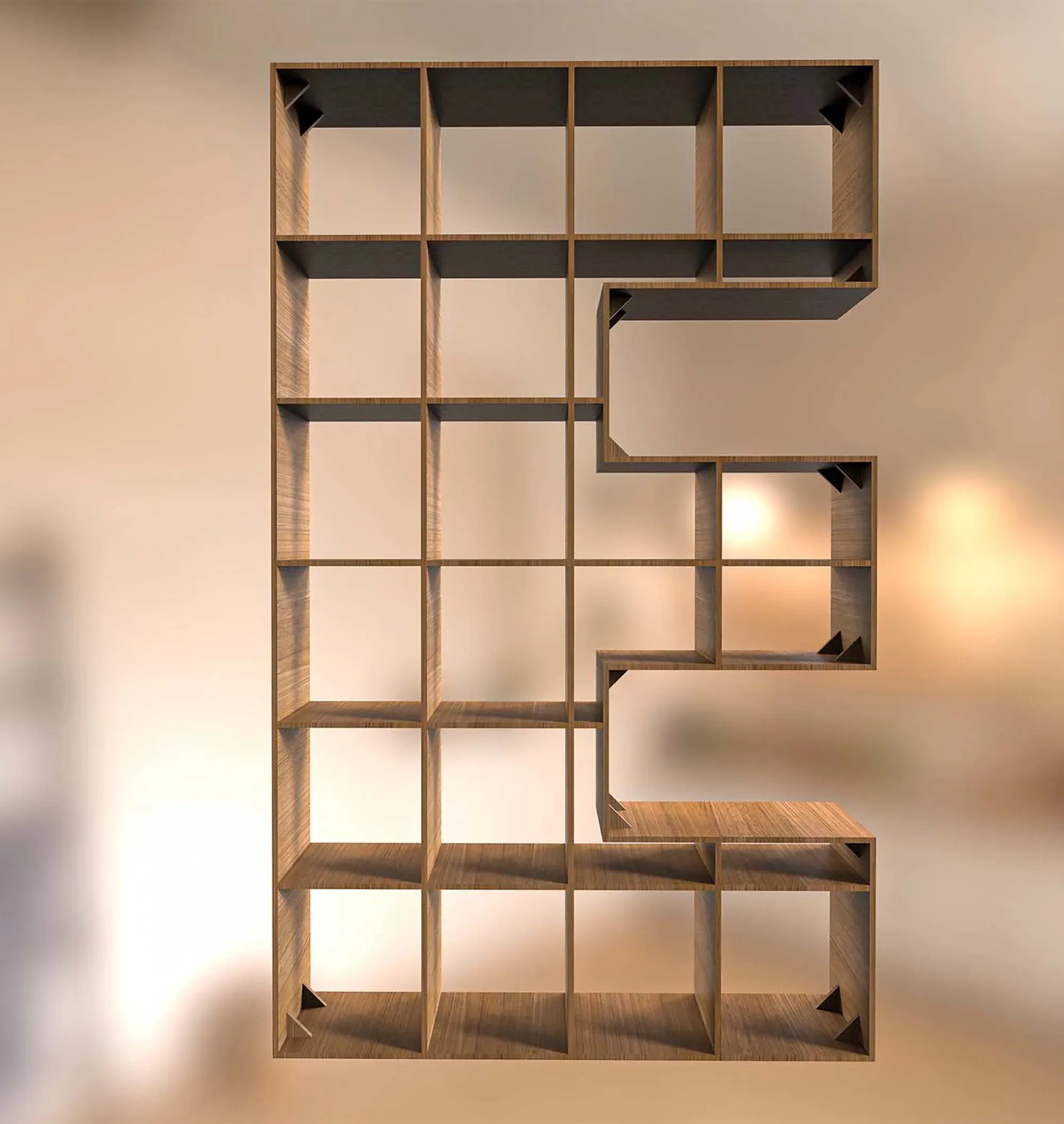 waffle shelf letter "E" - FlippedNormals