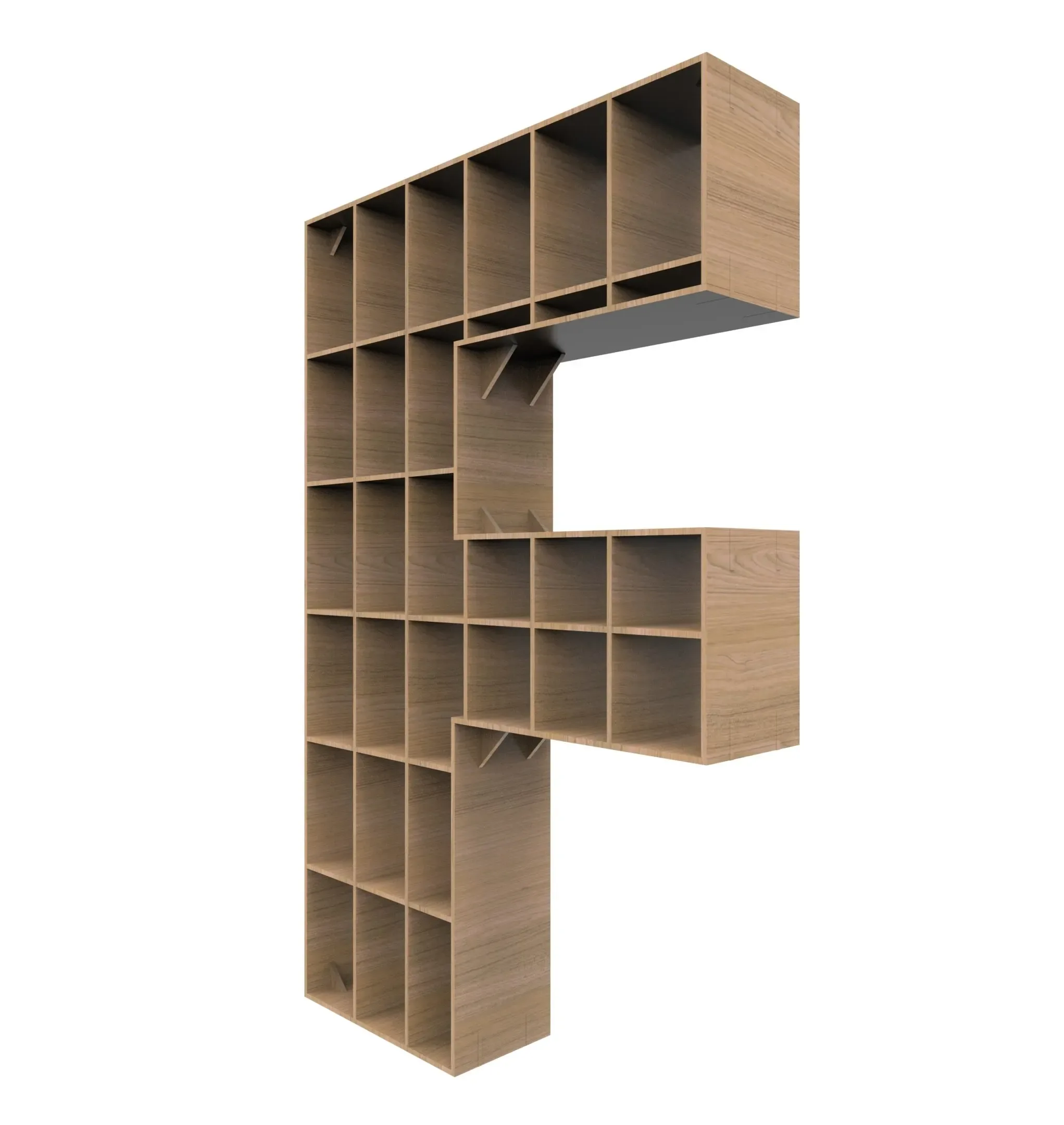 waffle shelf letter "F" - FlippedNormals