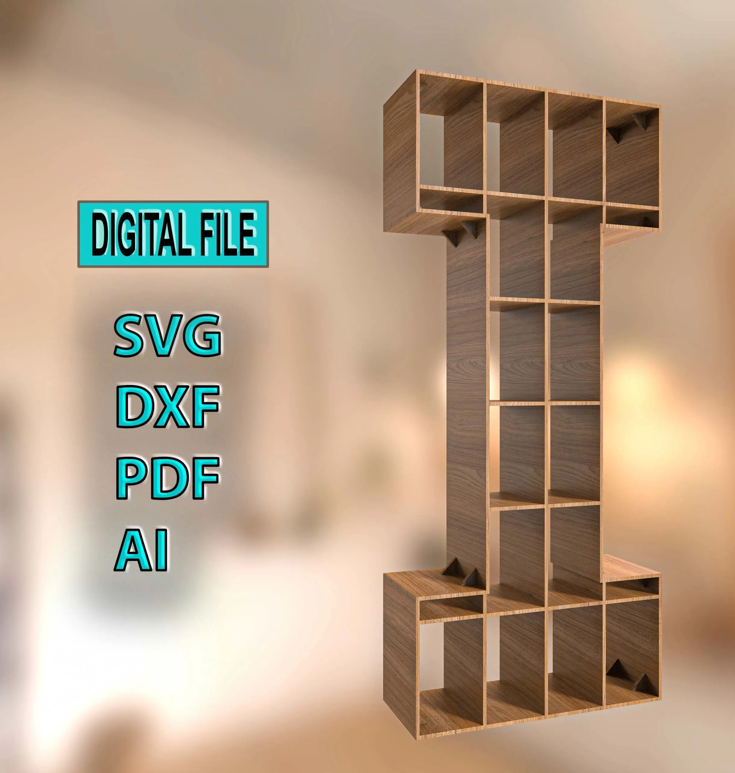 waffle shelf letter "I" - FlippedNormals