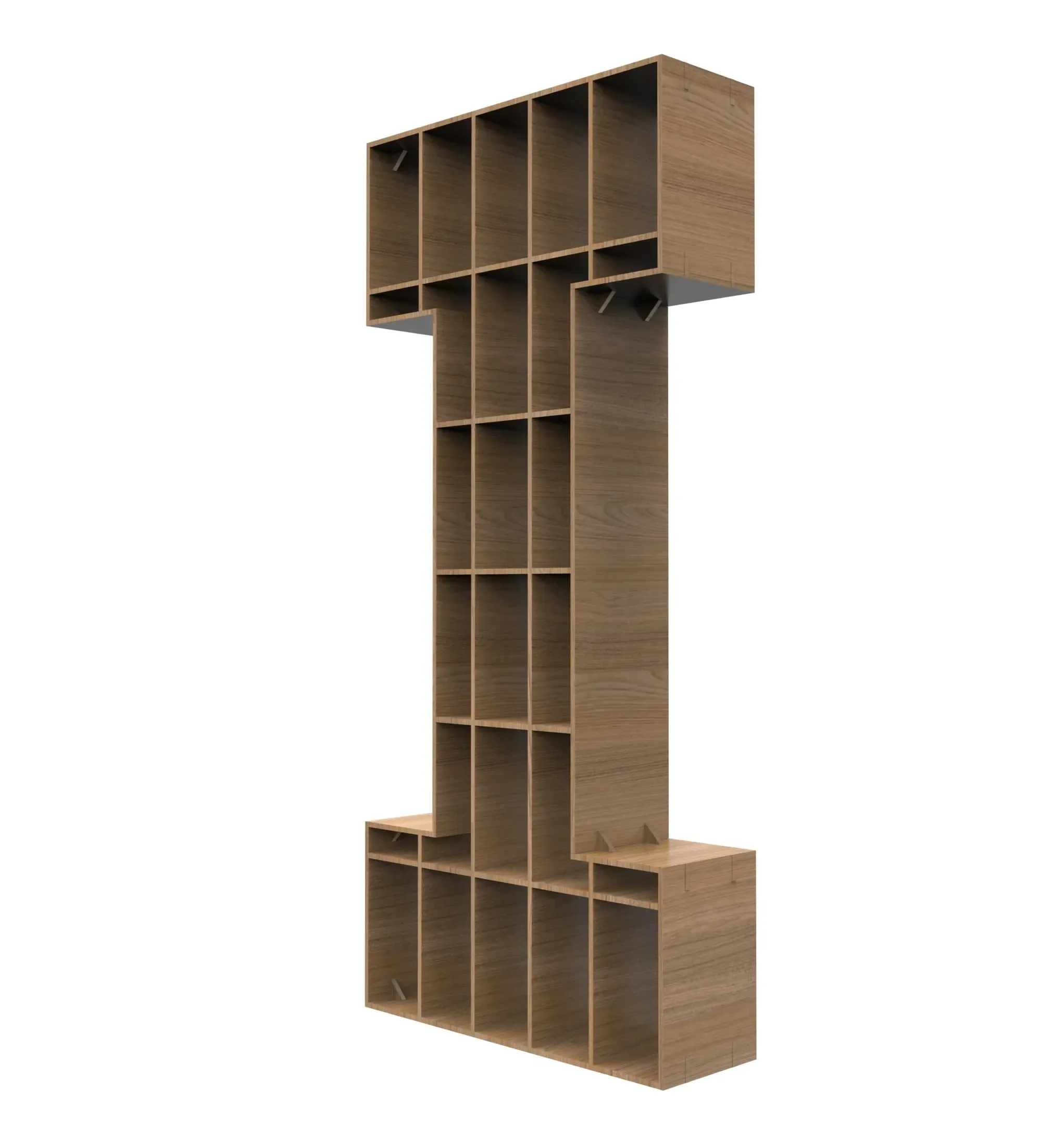 waffle shelf letter "I" - FlippedNormals