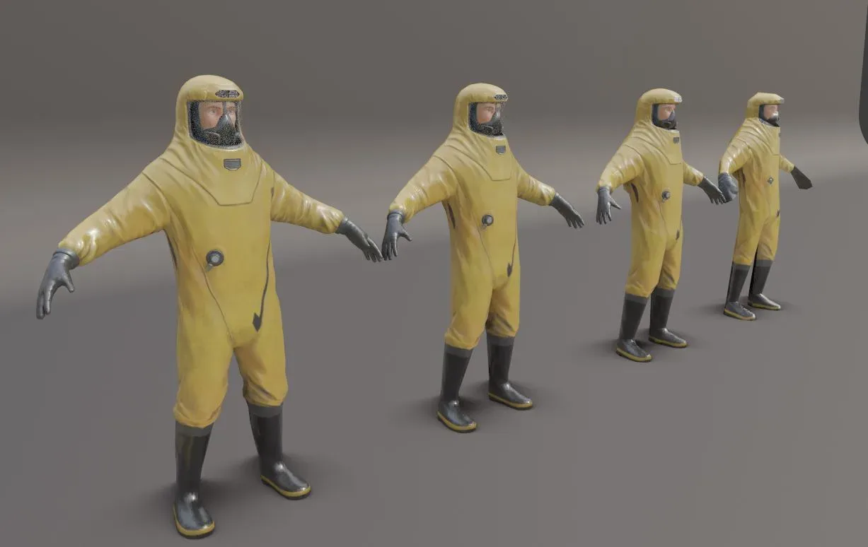 Game ready Biohazard suit - FlippedNormals