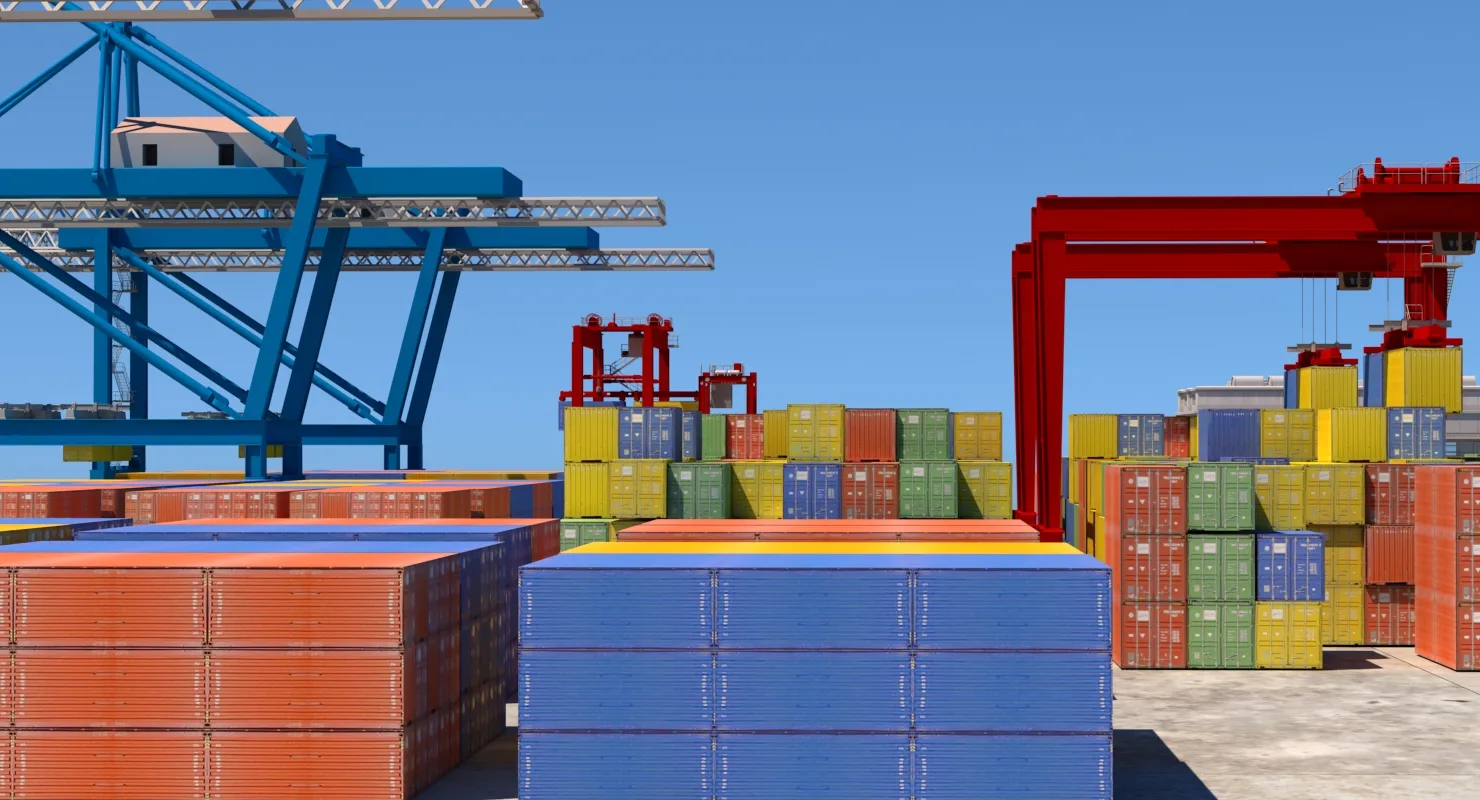 3D Cargo Dockyard - FlippedNormals