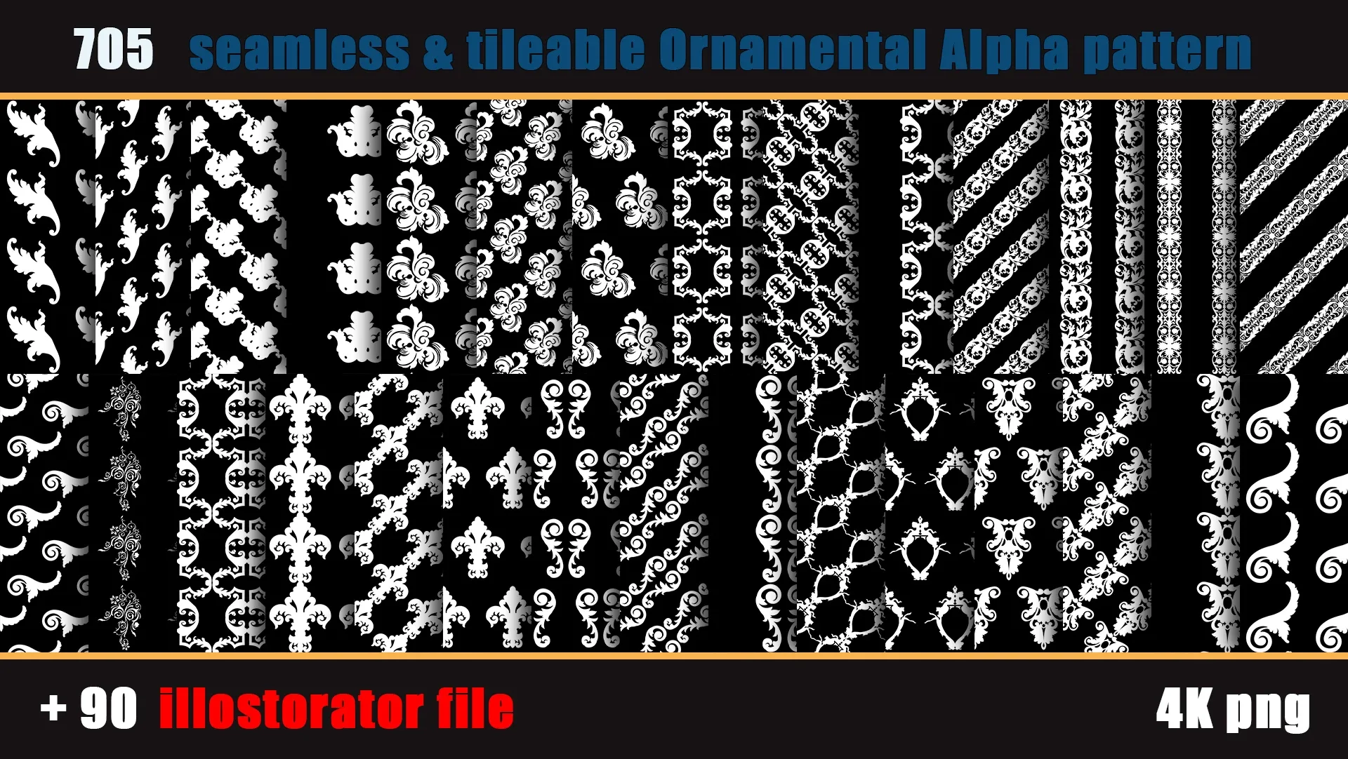 705 seamless and tileable Ornamental - FlippedNormals