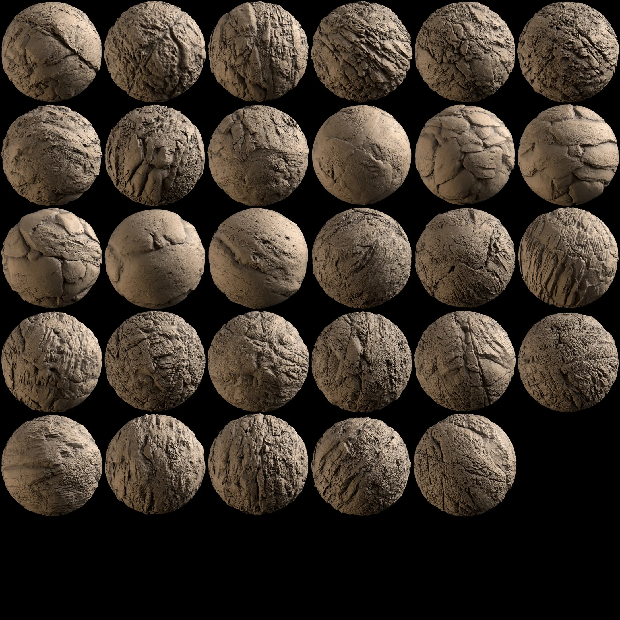 65 real stone alpha brush bundle - FlippedNormals