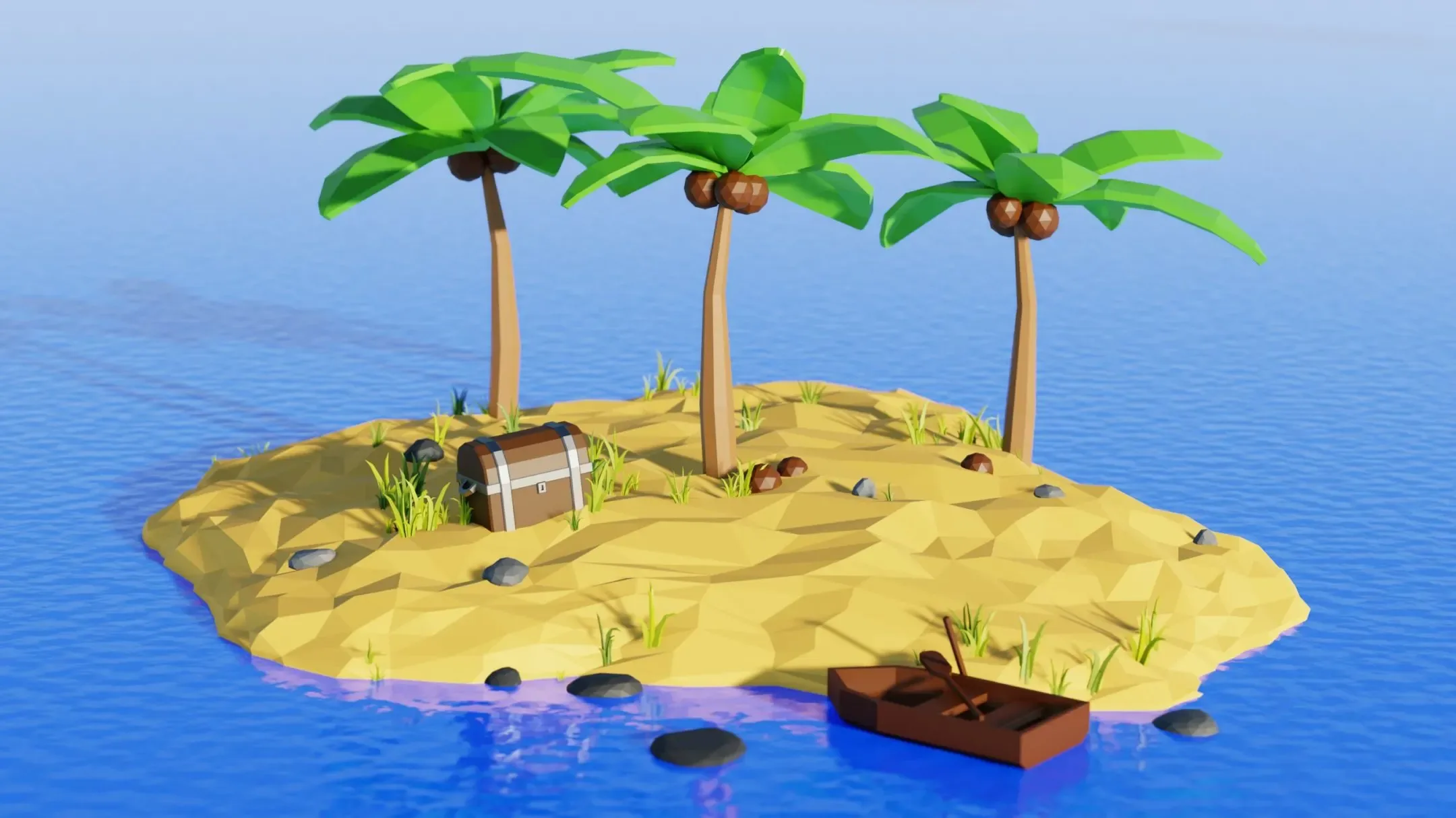 Low Poly Island - FlippedNormals