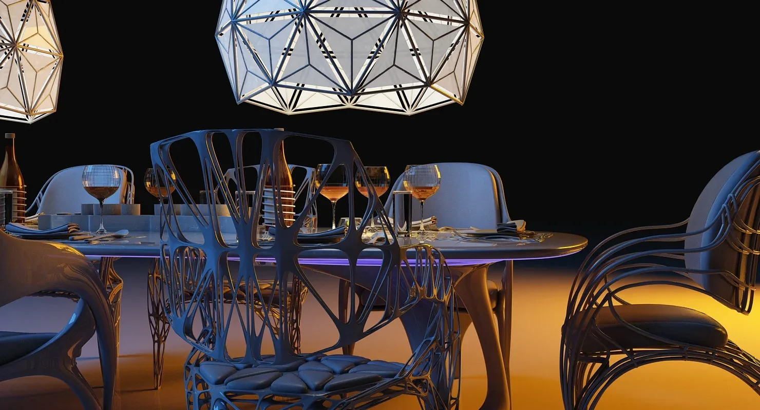 Futuristic Dining Set - FlippedNormals