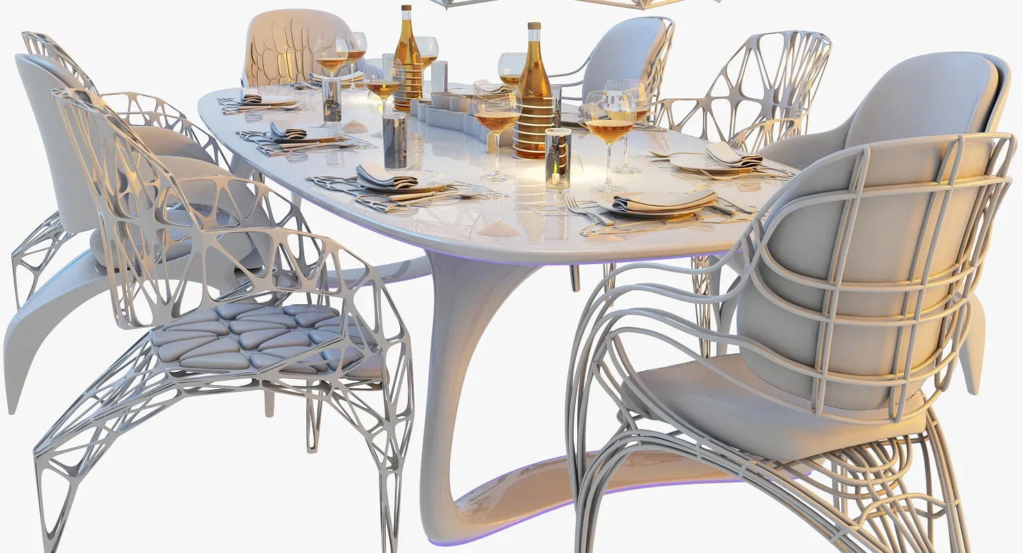 Futuristic Dining Set - FlippedNormals