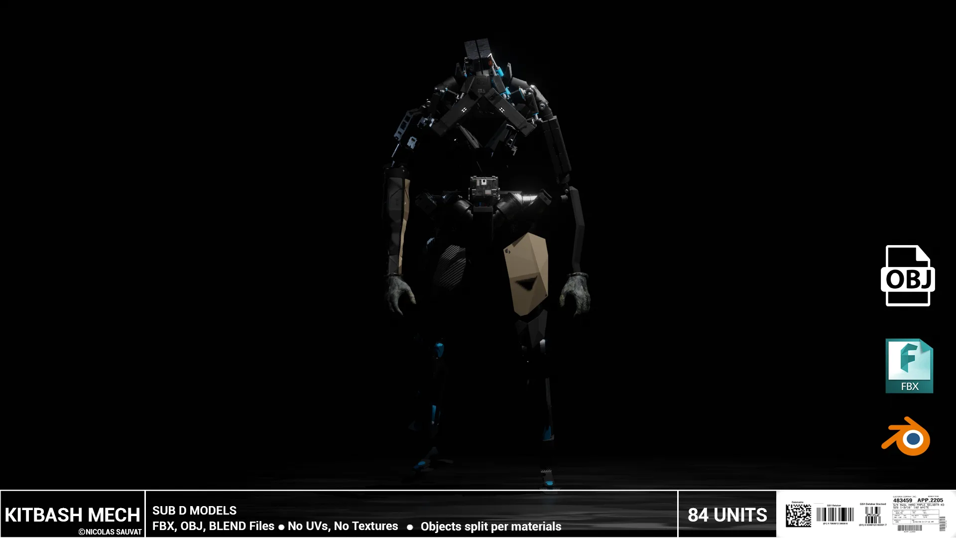 Mech Kitbash Set - FlippedNormals