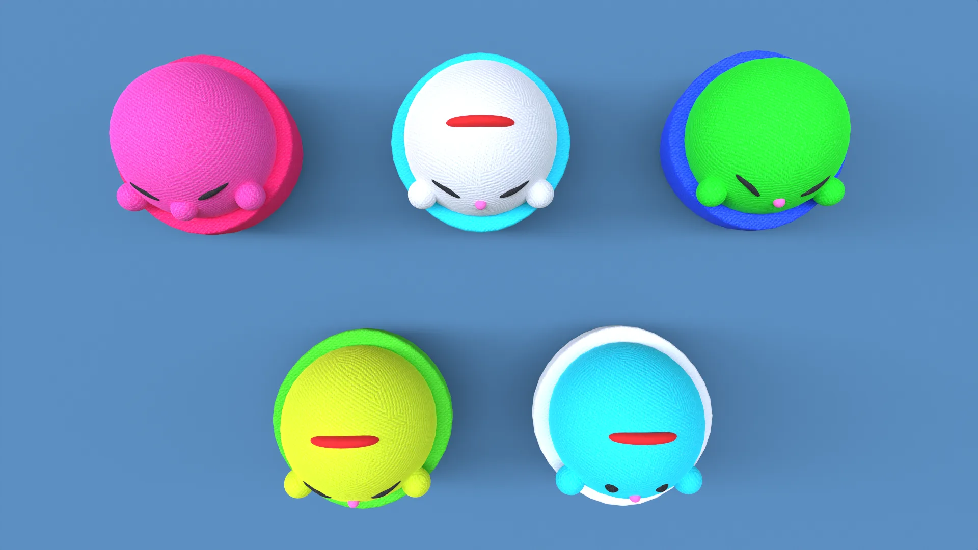 Small Plush Toys Pack - Low Poly - FlippedNormals