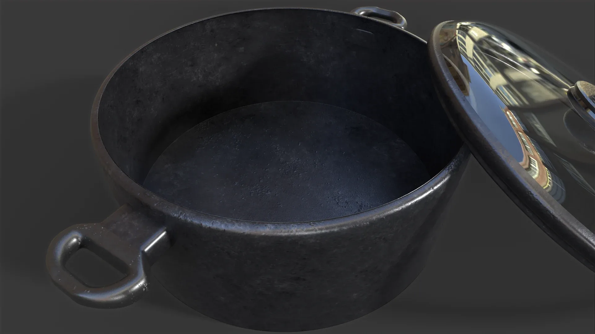 Old Rusty Cooking Pot - Game Ready - FlippedNormals