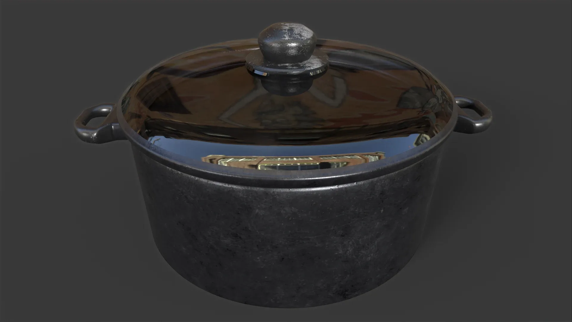 Old Rusty Cooking Pot - Game Ready - FlippedNormals