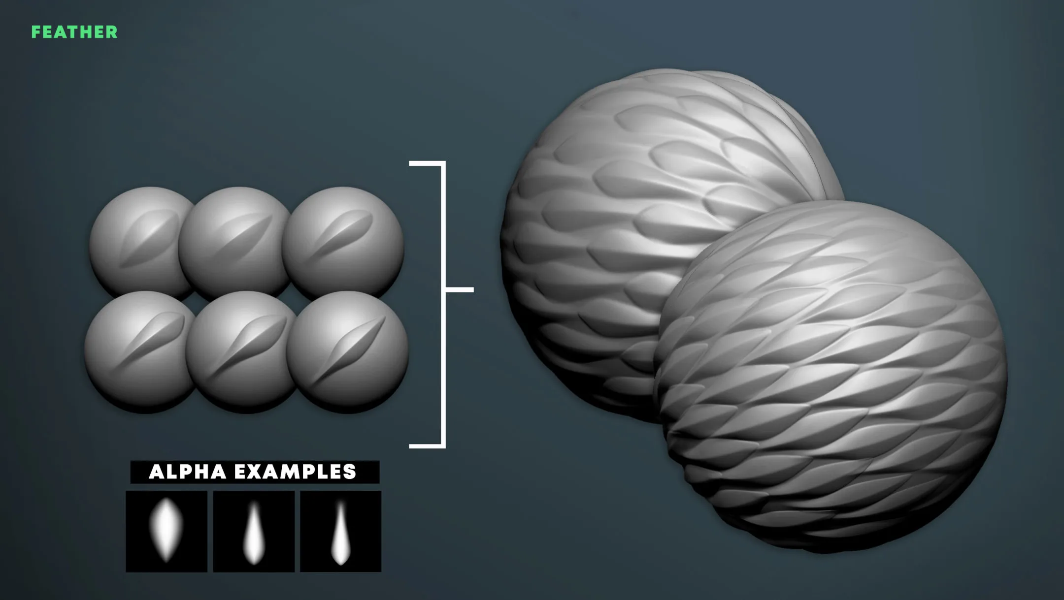 15 Stylized Fur And Feather Alphas - FlippedNormals