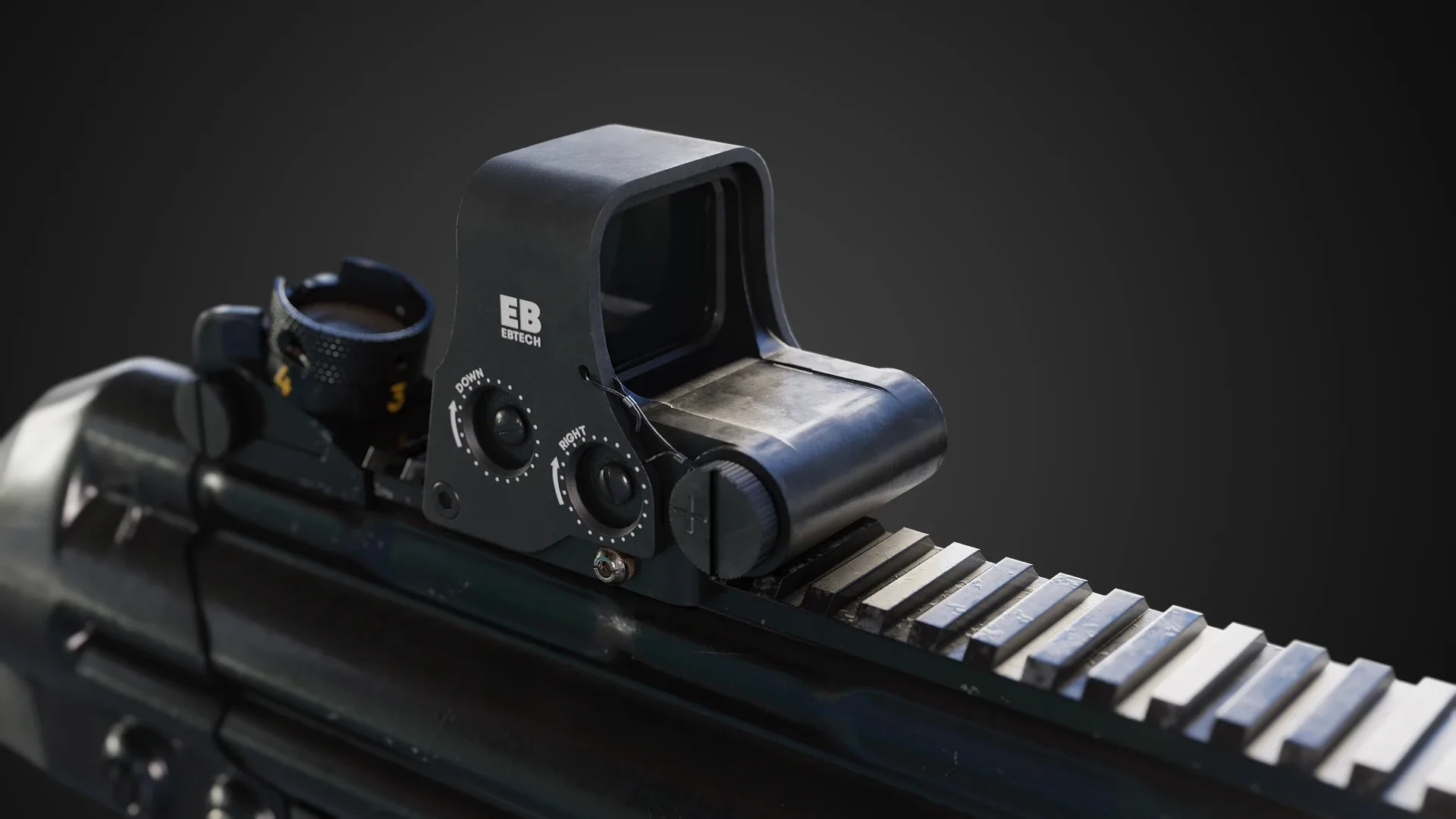 PTK-18 Rifle Low-poly 3D model - FlippedNormals