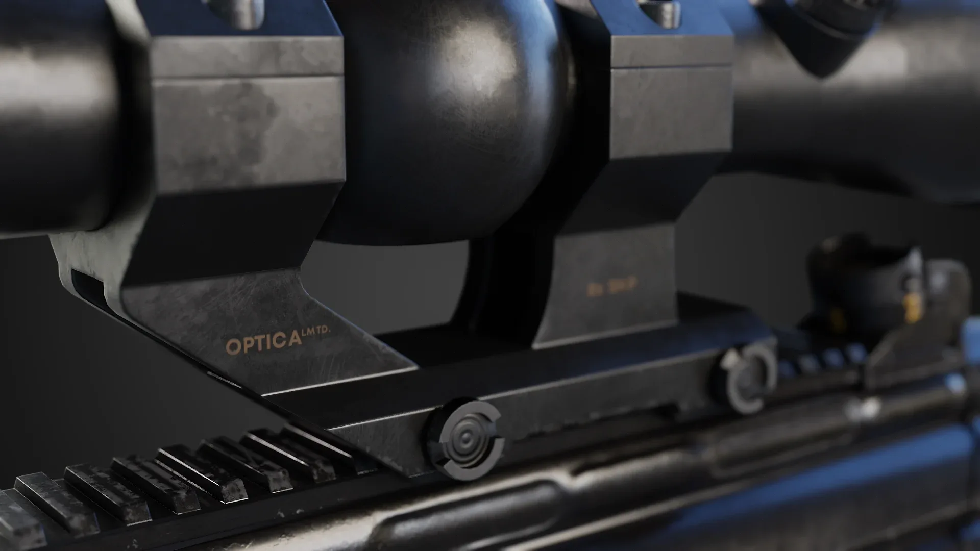 PTK-18 Rifle Low-poly 3D model - FlippedNormals