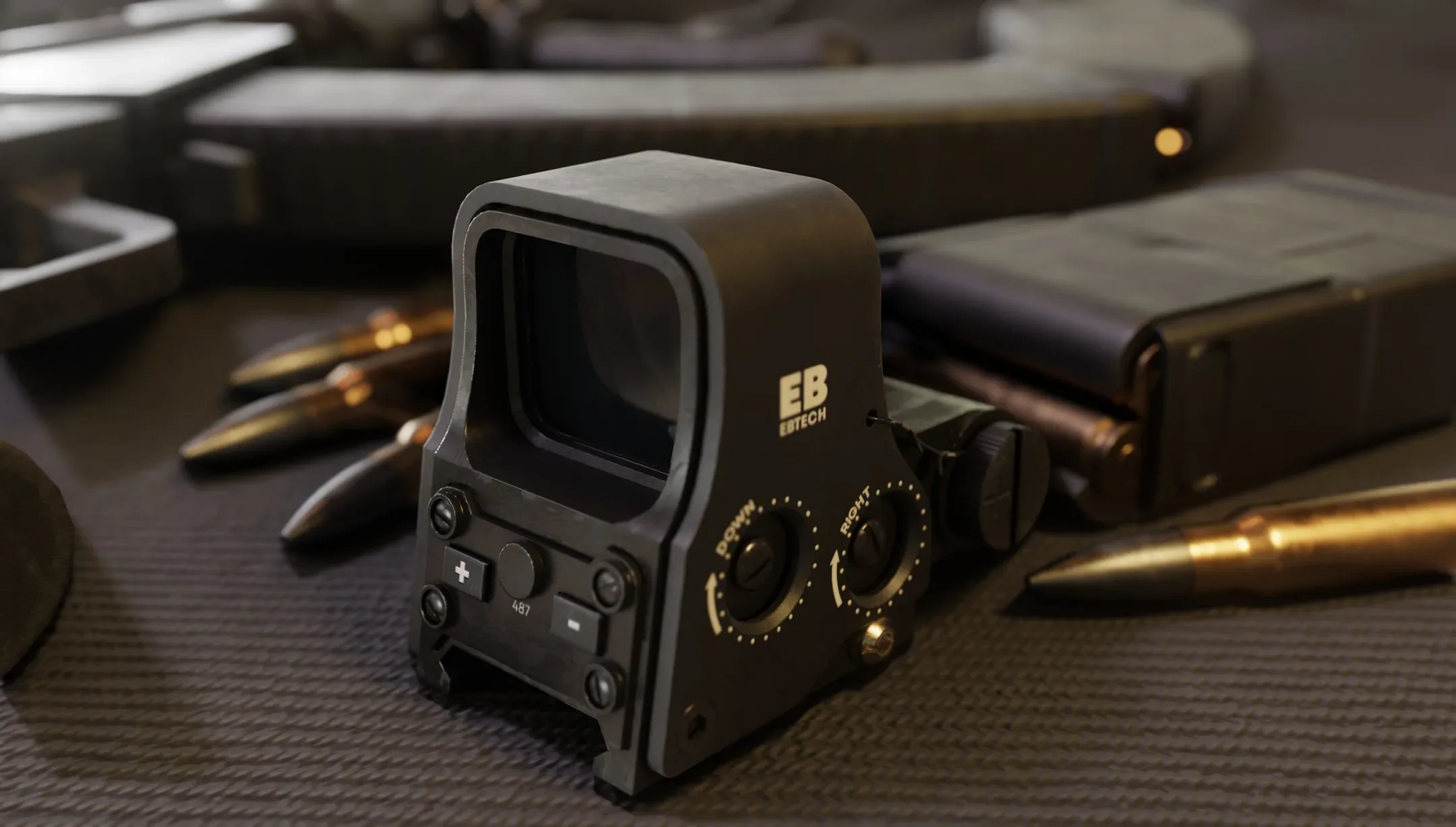 PTK-18 Rifle Low-poly 3D model - FlippedNormals