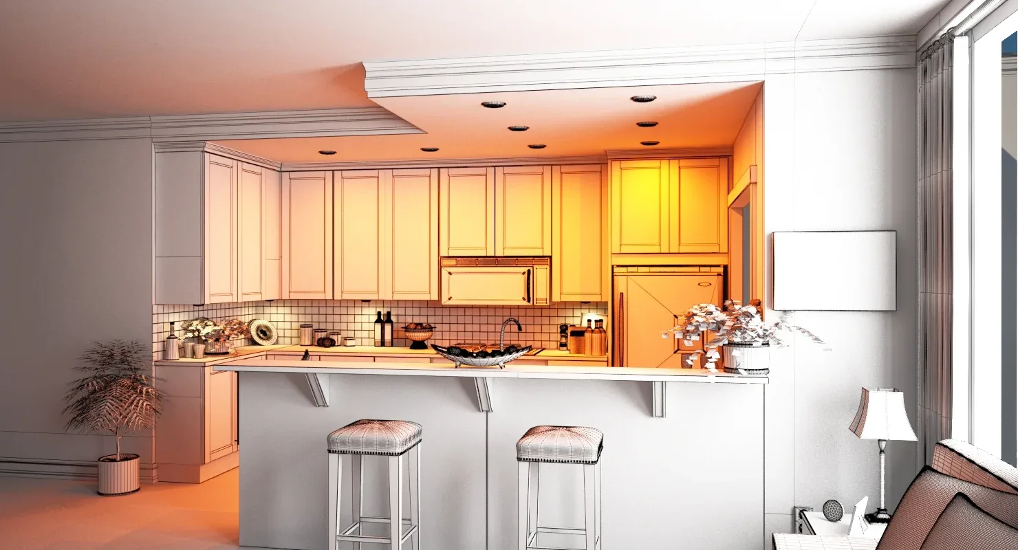 Kitchen 12 - FlippedNormals