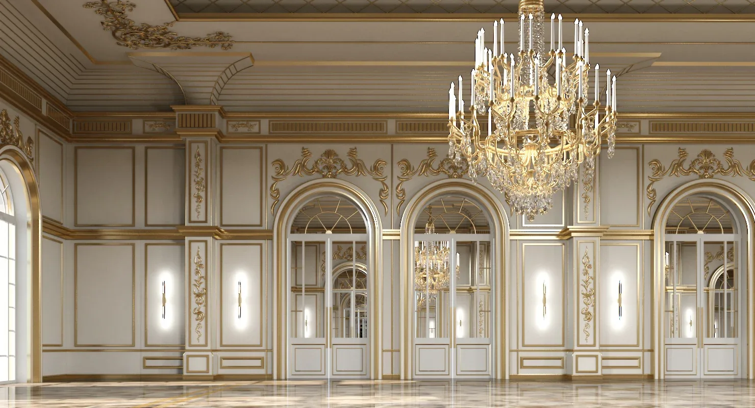 Classic Interior Scene 315 3D - FlippedNormals