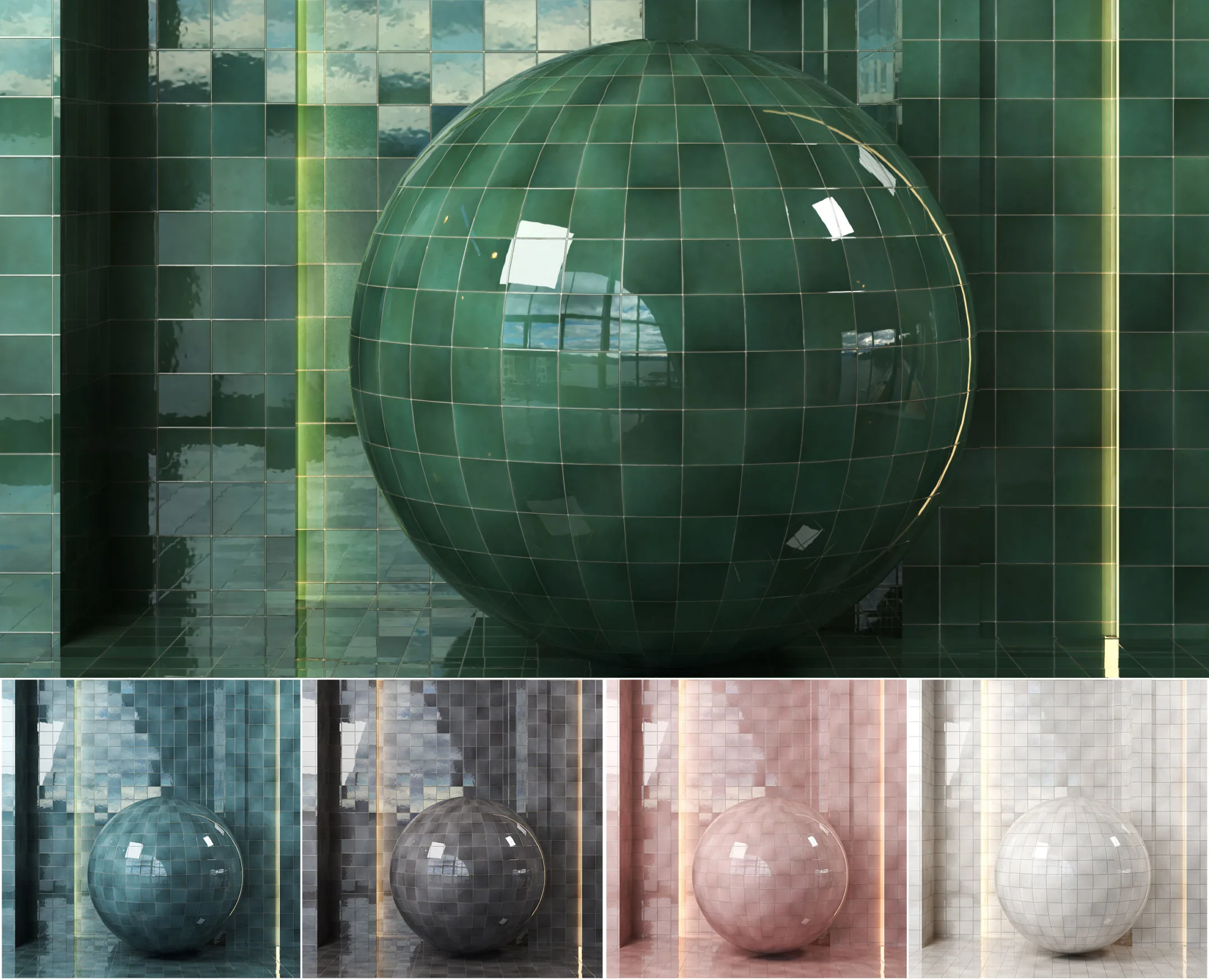 (4k)(5color) Portmore Glazed Ceramic - FlippedNormals