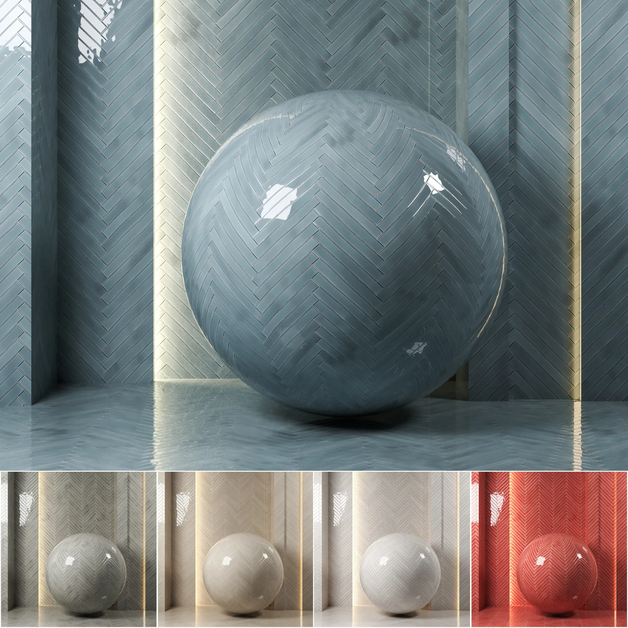 (4k)(5color)Carolina Polished Ceramic - FlippedNormals