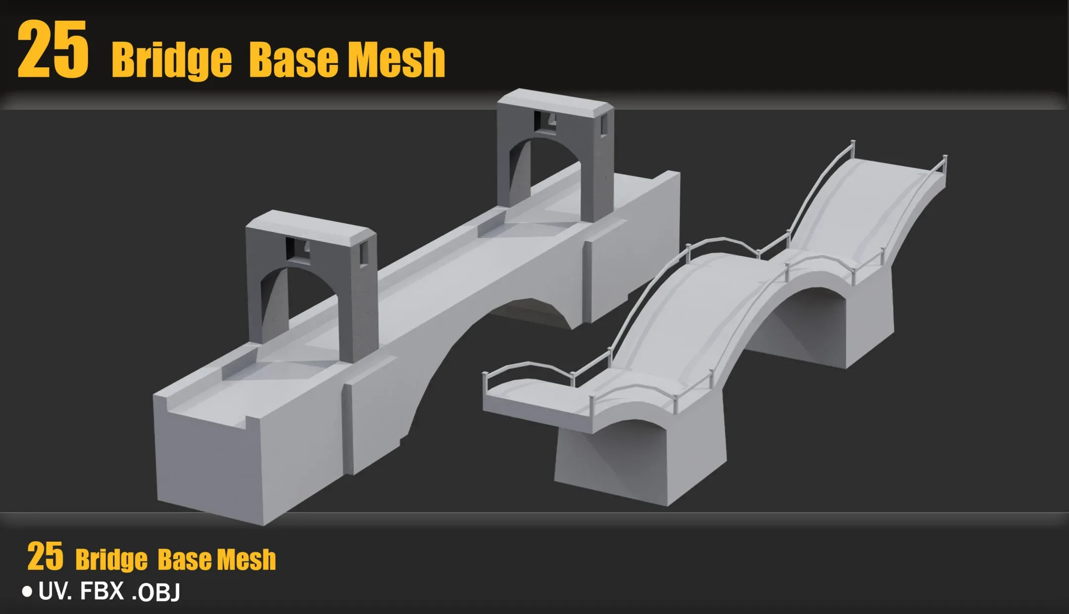 25 Bridge Base Mesh - FlippedNormals