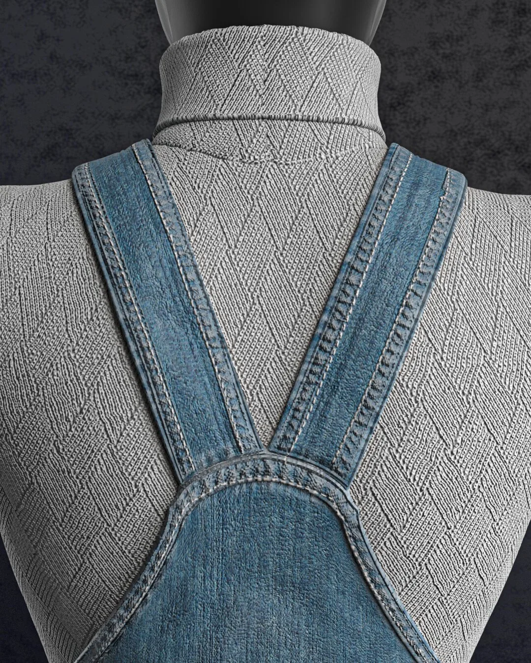 Female denim overall (Marvelous - FlippedNormals