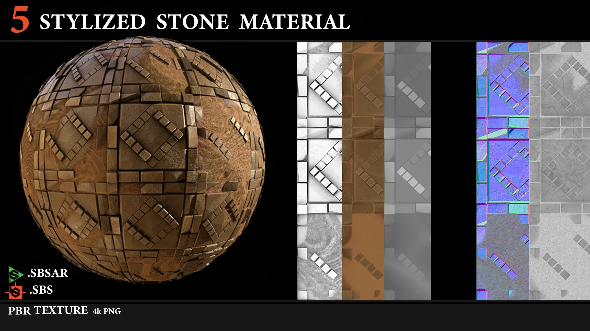 5 Stylized Stone Material - FlippedNormals