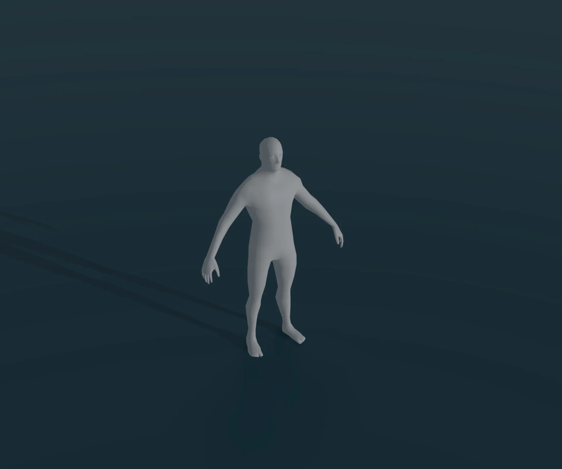 Male Body Base Mesh Animated and - FlippedNormals