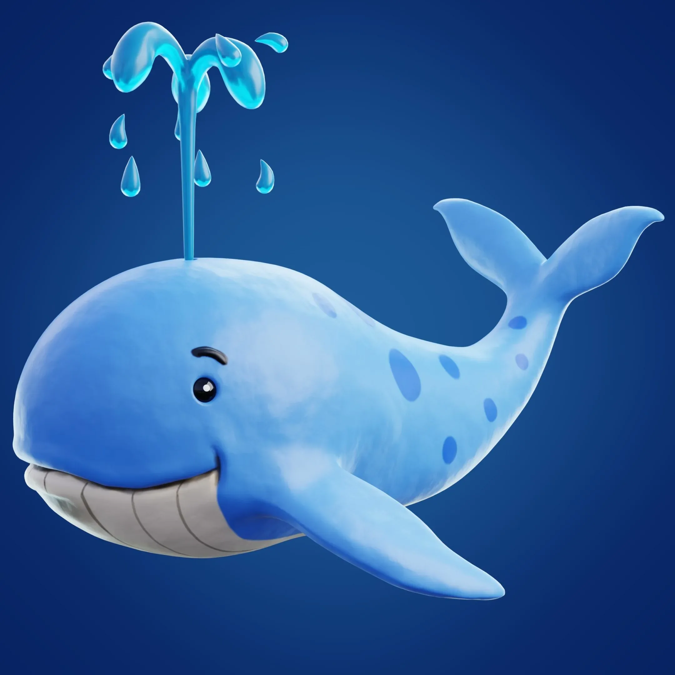 Stylized Cartoon Whale - FlippedNormals
