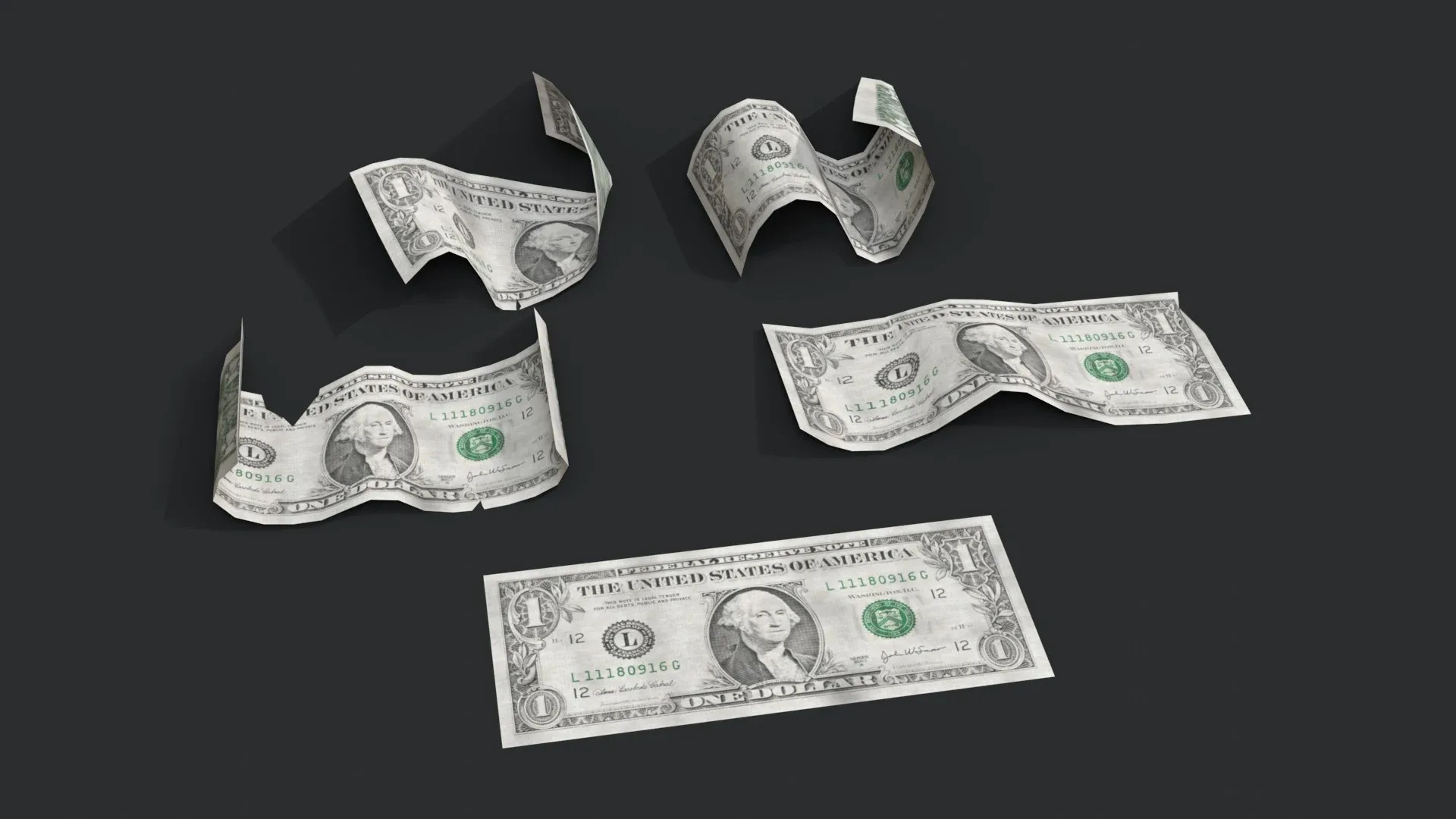 Money Loot - US dollars - FlippedNormals