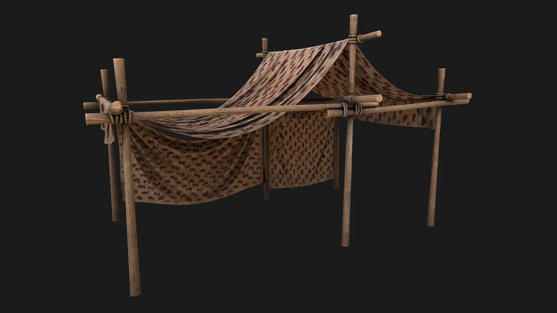 Big Ancient Market Stall - FlippedNormals