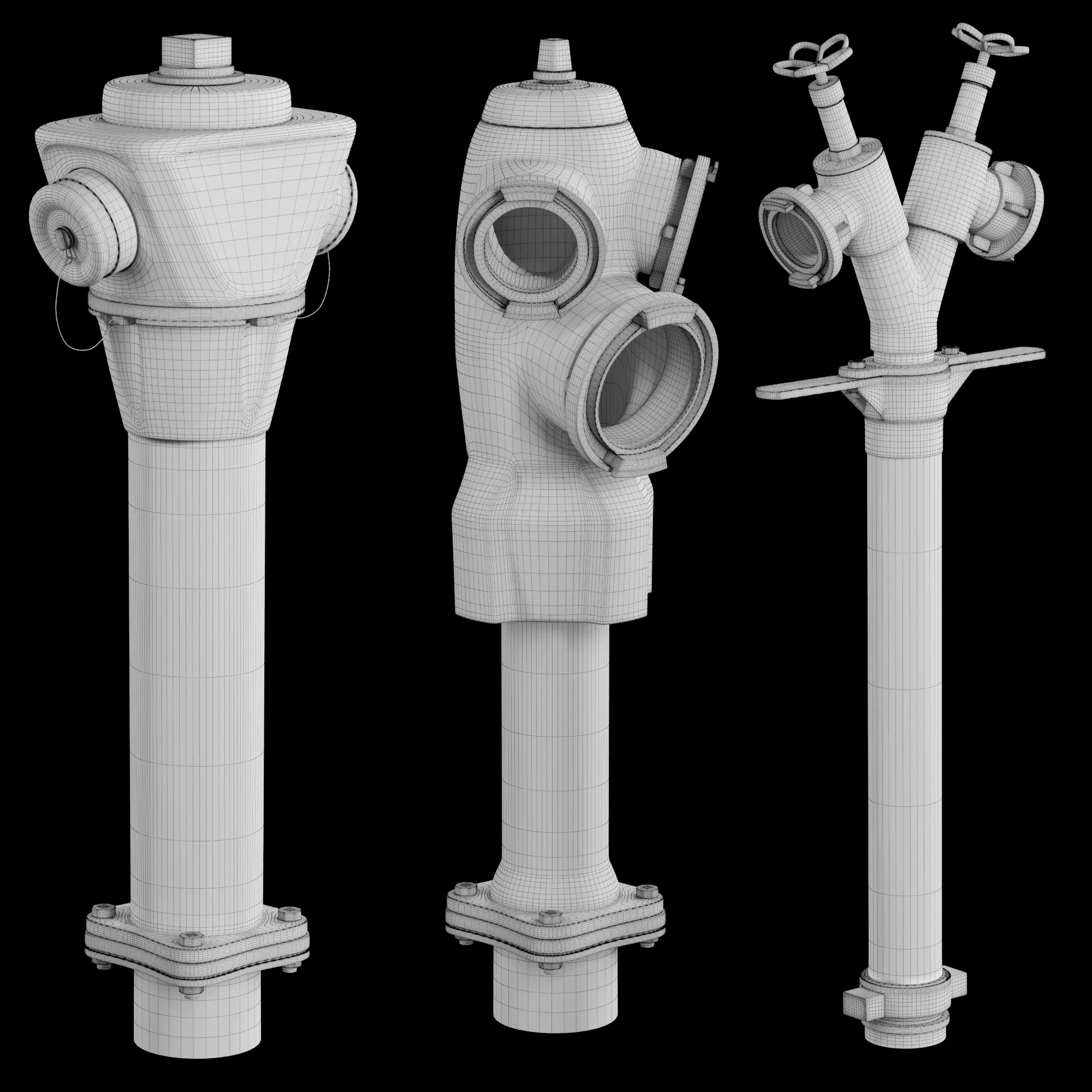 Urban Hydrant set07 - FlippedNormals