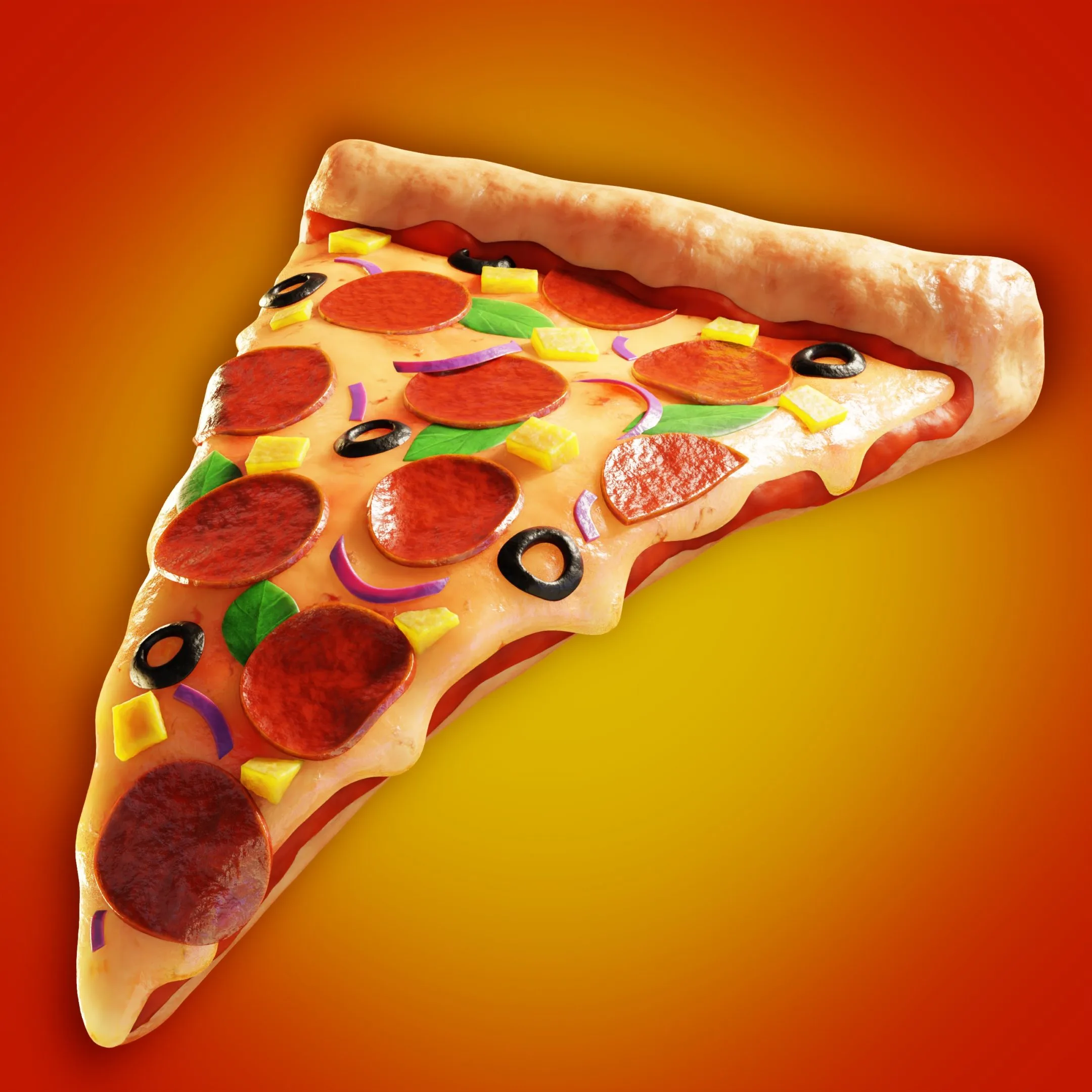Pizza Slice - FlippedNormals