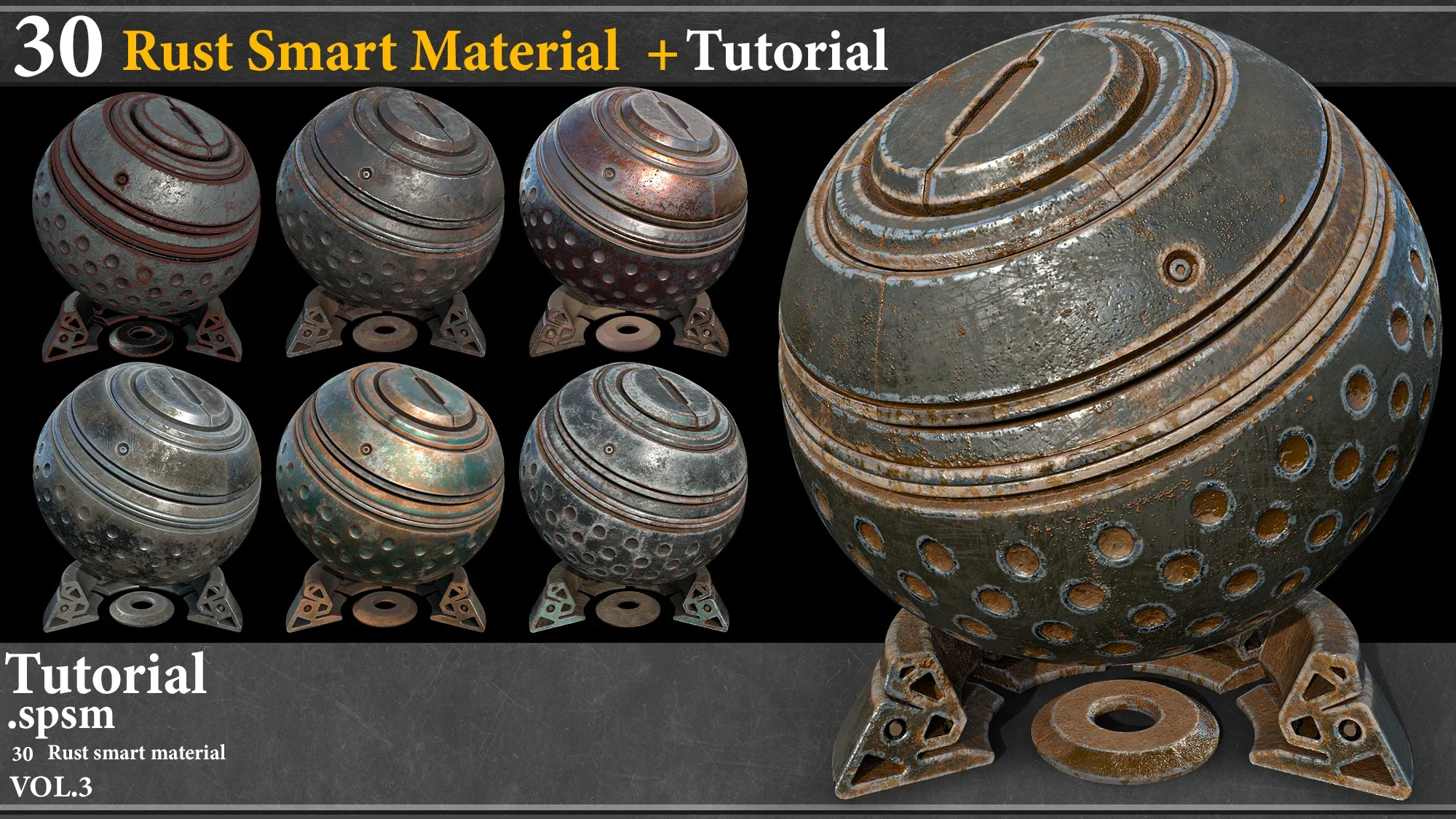 30 Rust Smart Material Vol.3 + - FlippedNormals
