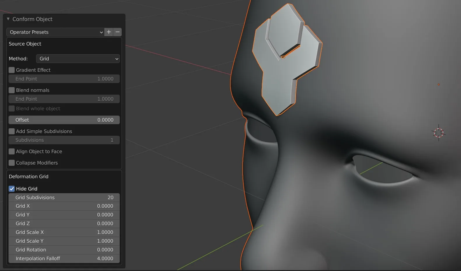 Conform Object - FlippedNormals