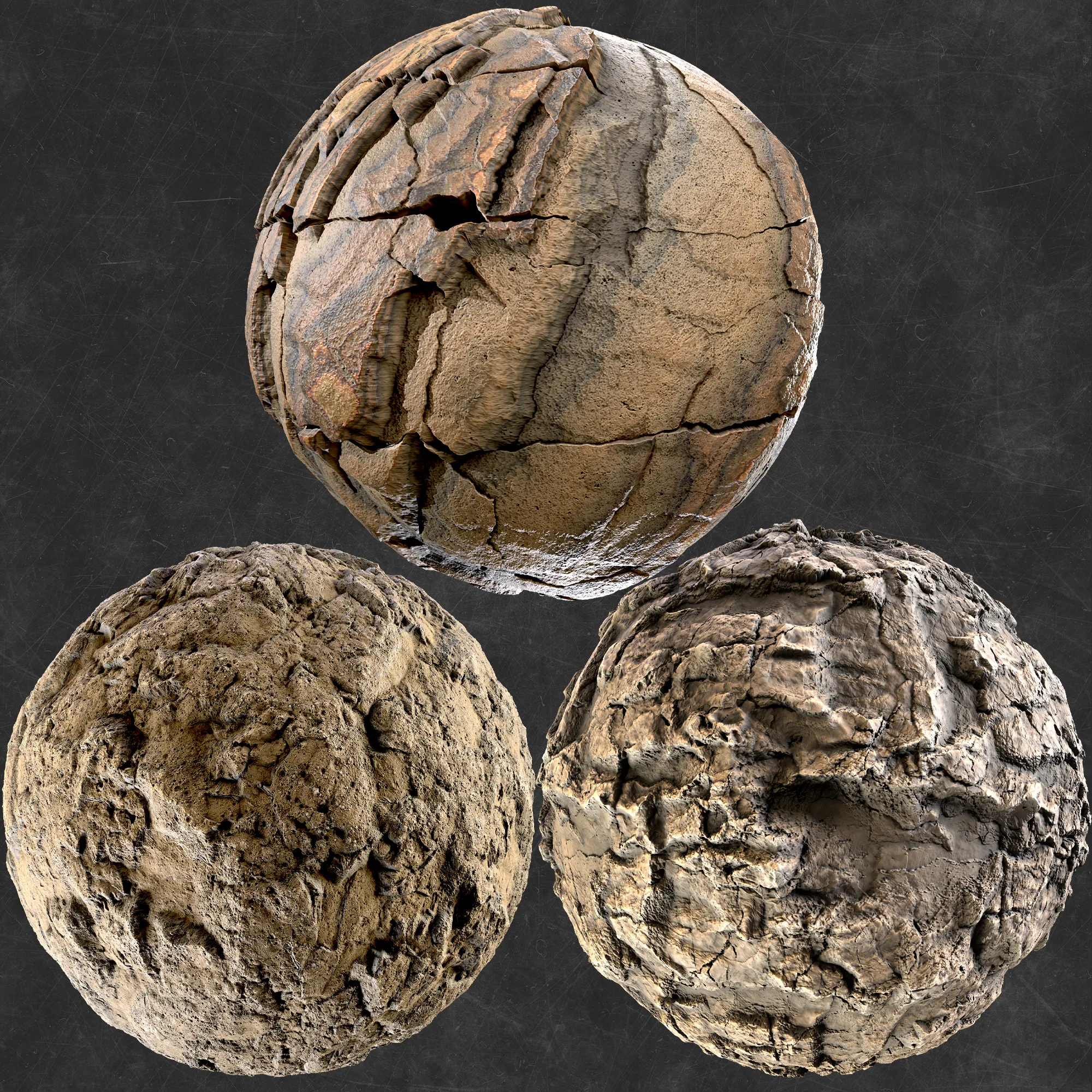 3 Rock Material - Substance Designer+ - FlippedNormals