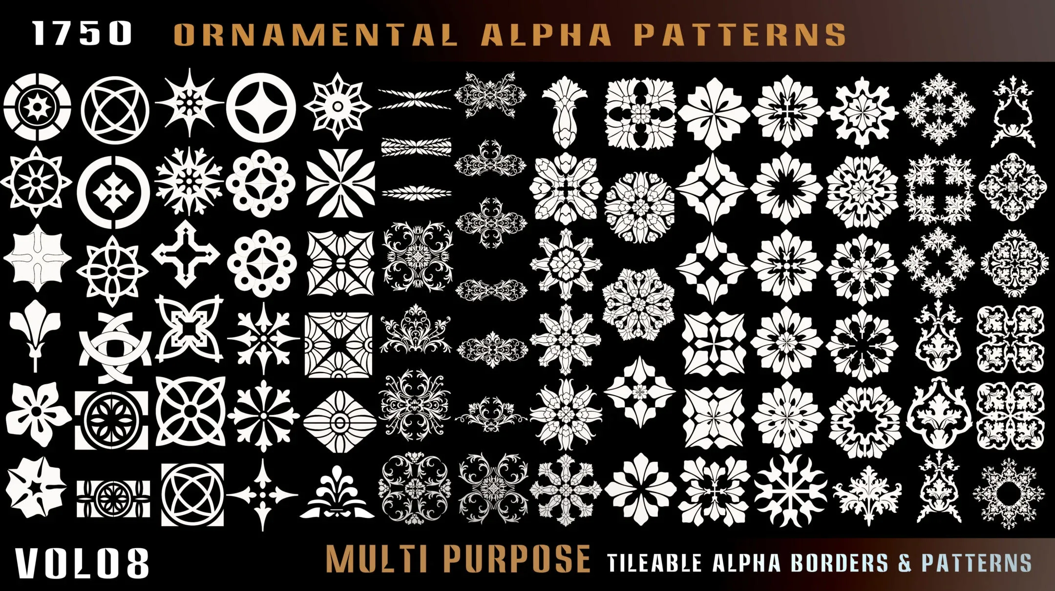 1750 ornamental alpha patterns - FlippedNormals